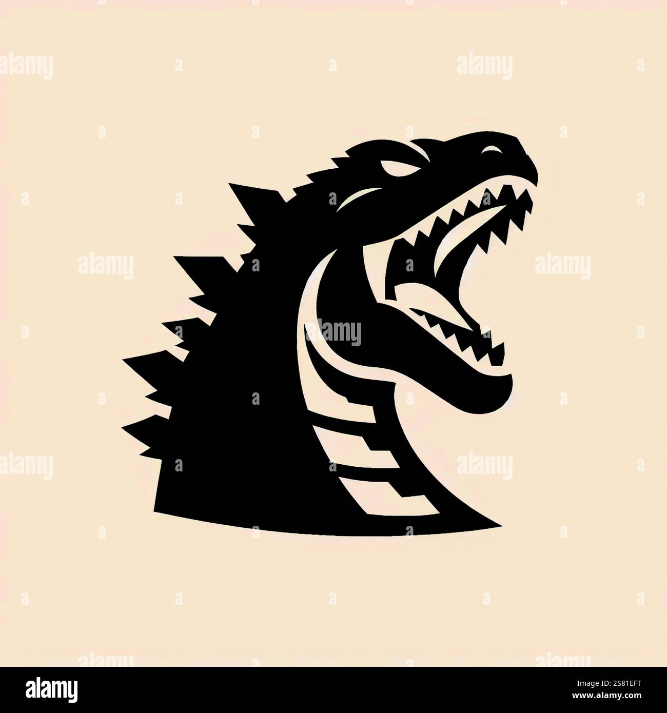 Godzilla Logo Vector Illustration Stock Vector Image & Art - Alamy