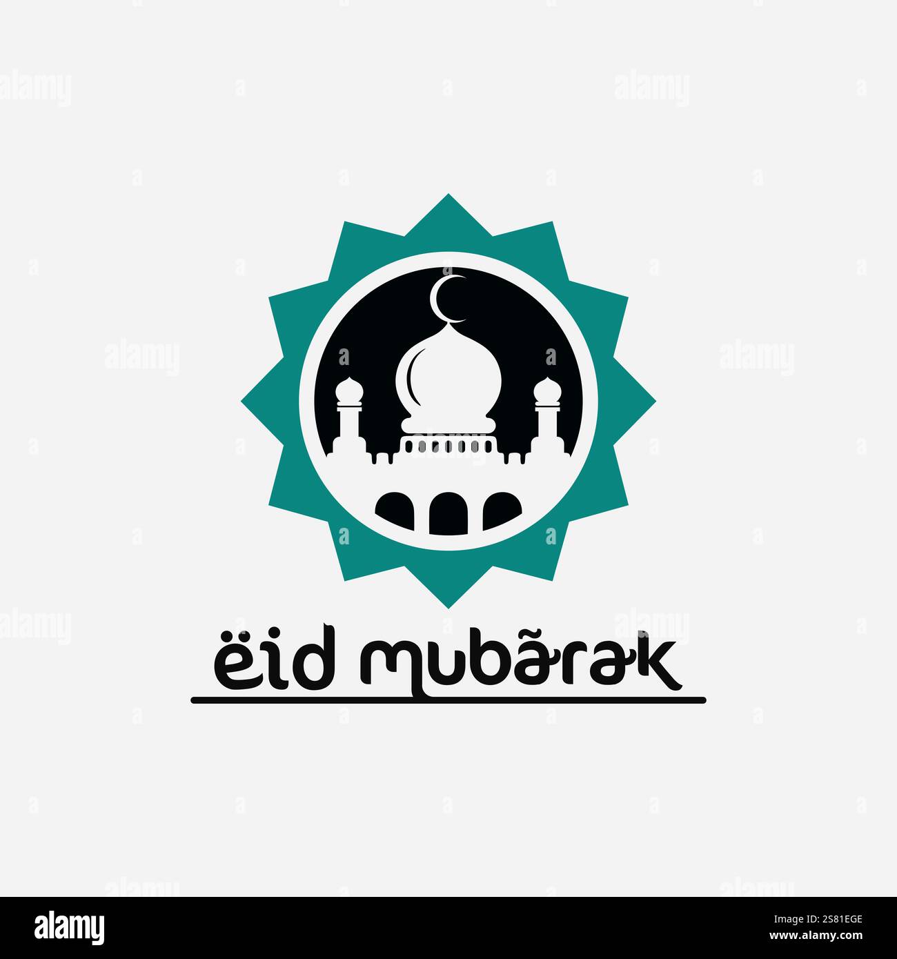 eid mubarak icon logo islamic and ramdhan religion illustration logo ...
