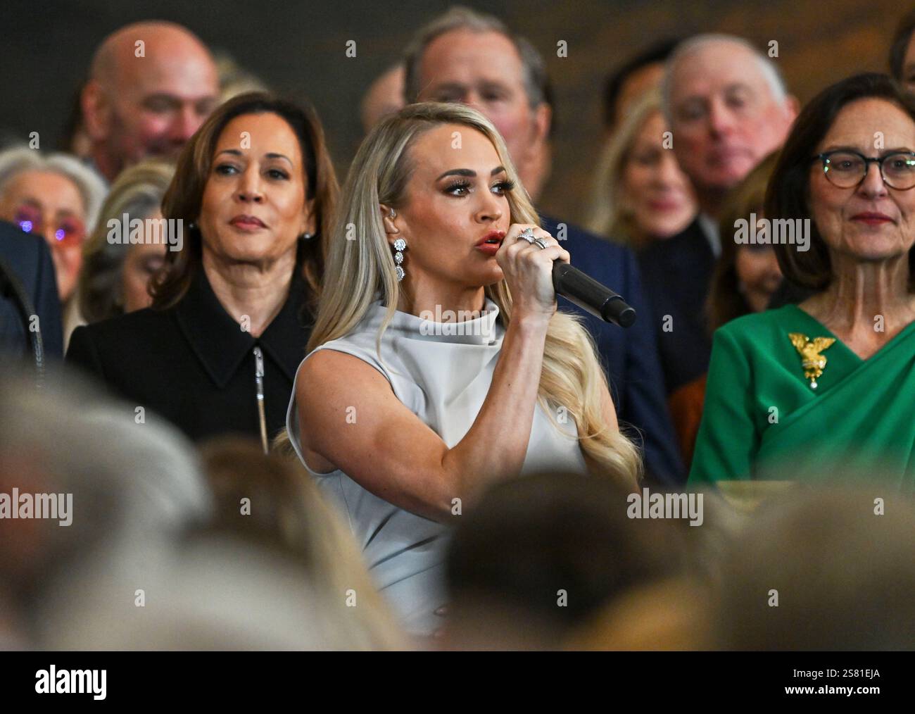 Carrie Underwood performs during the 60th Presidential Inauguration in ...