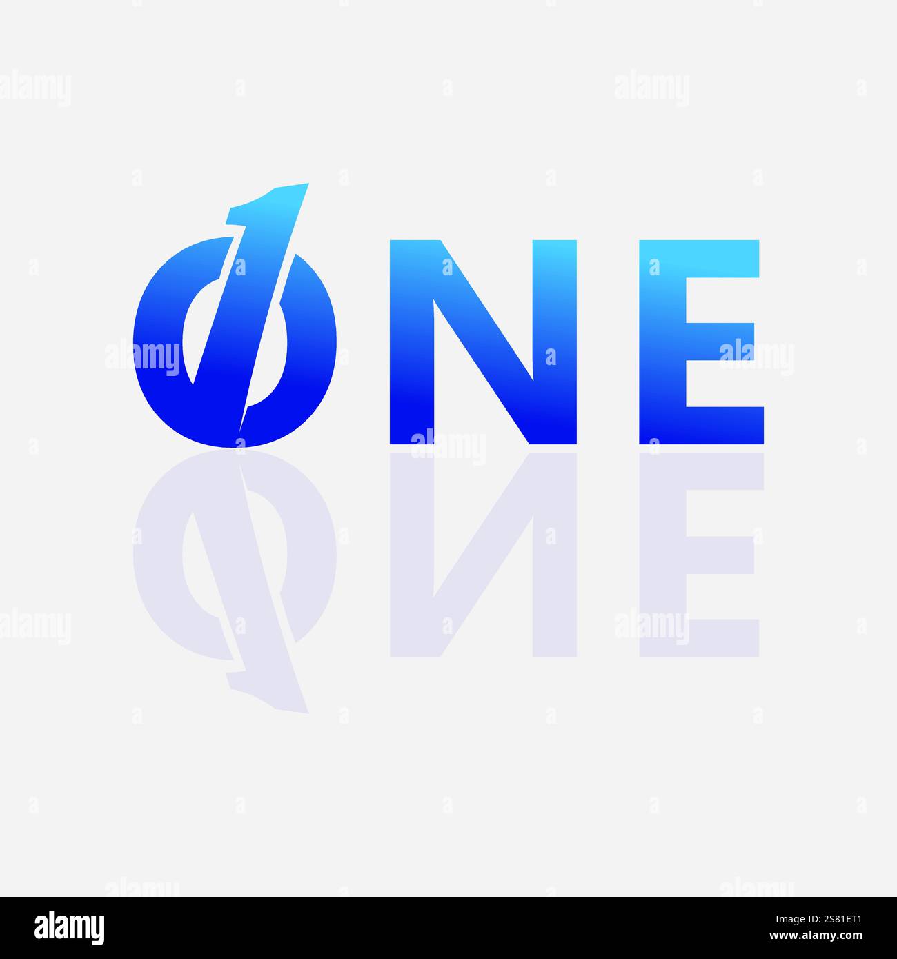 Number one logo and Vector Number design Stock Images Illustration ...