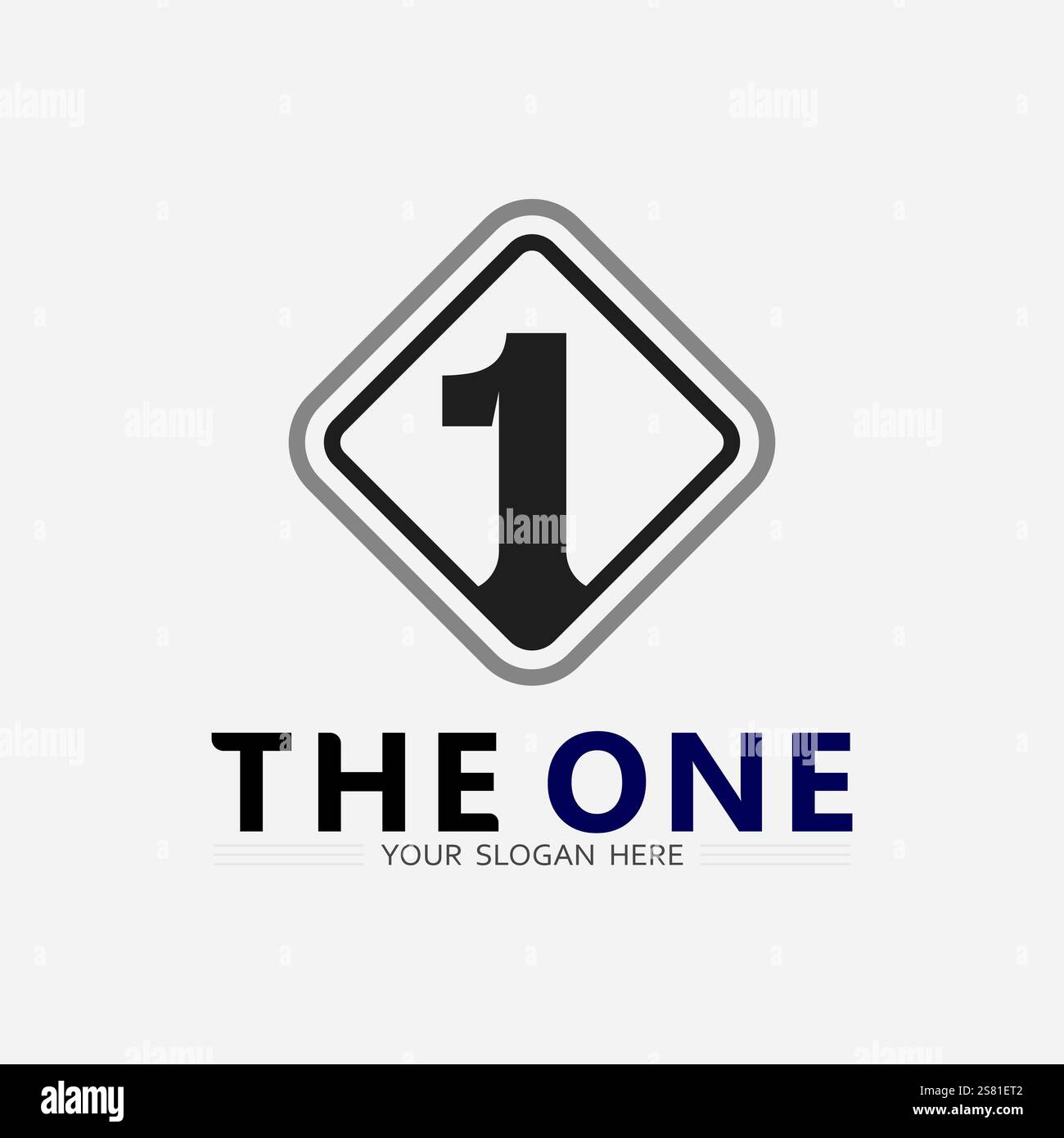 Number one logo and Vector Number design Stock Images Illustration ...