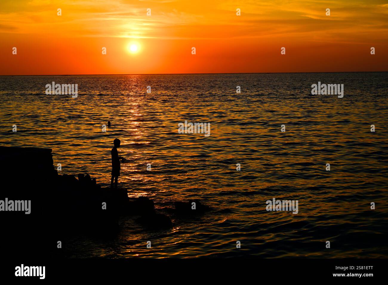 Sunset near Pare Pare,Sulawesi,Indonesia,Asia Stock Photo - Alamy