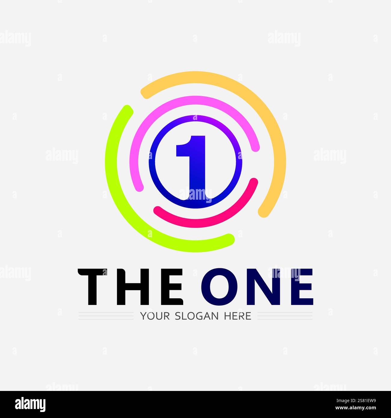 Number one logo and Vector Number design Stock Images Illustration ...