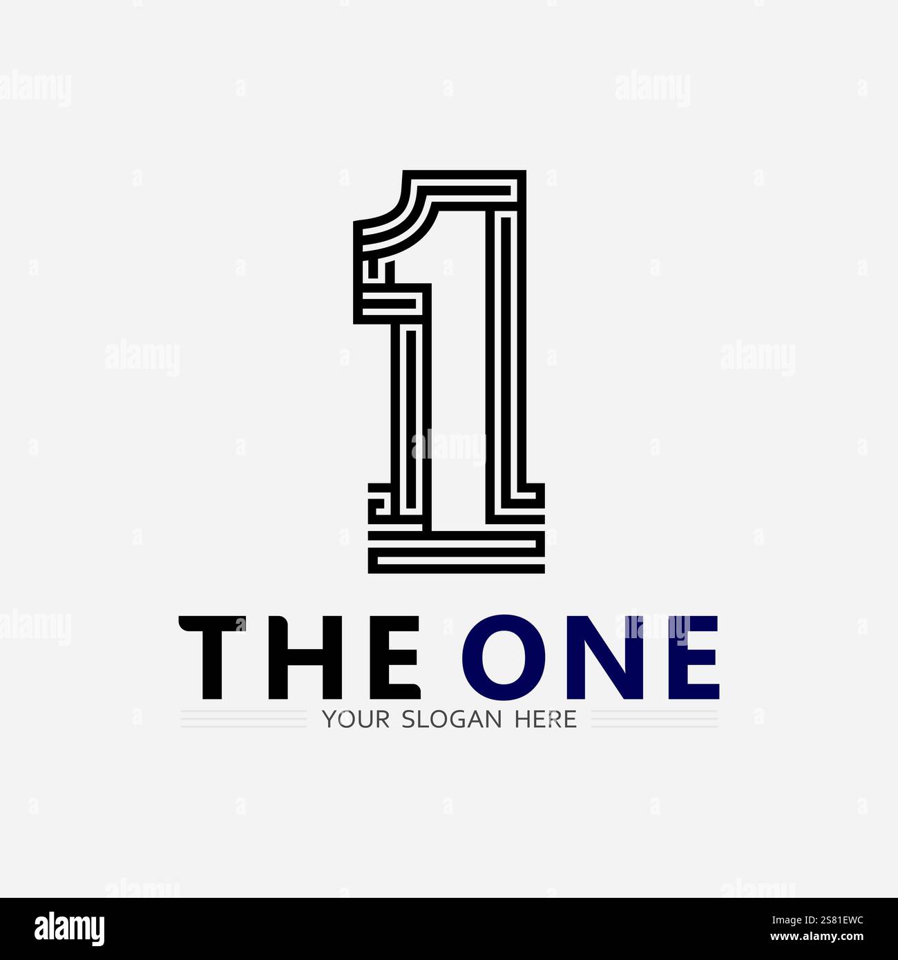 Number one logo and Vector Number design Stock Images Illustration ...
