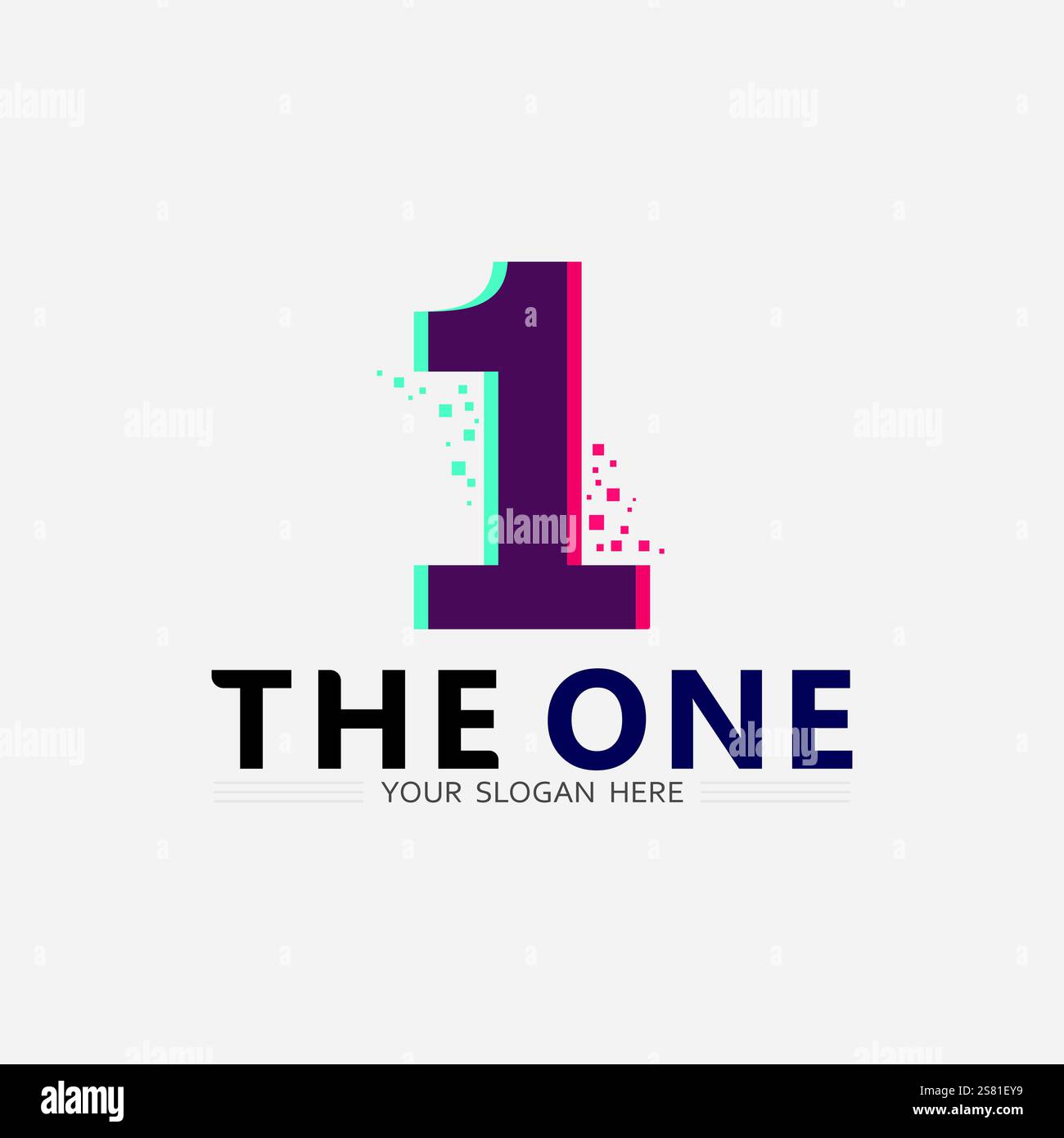 Number one logo and Vector Number design Stock Images Illustration ...