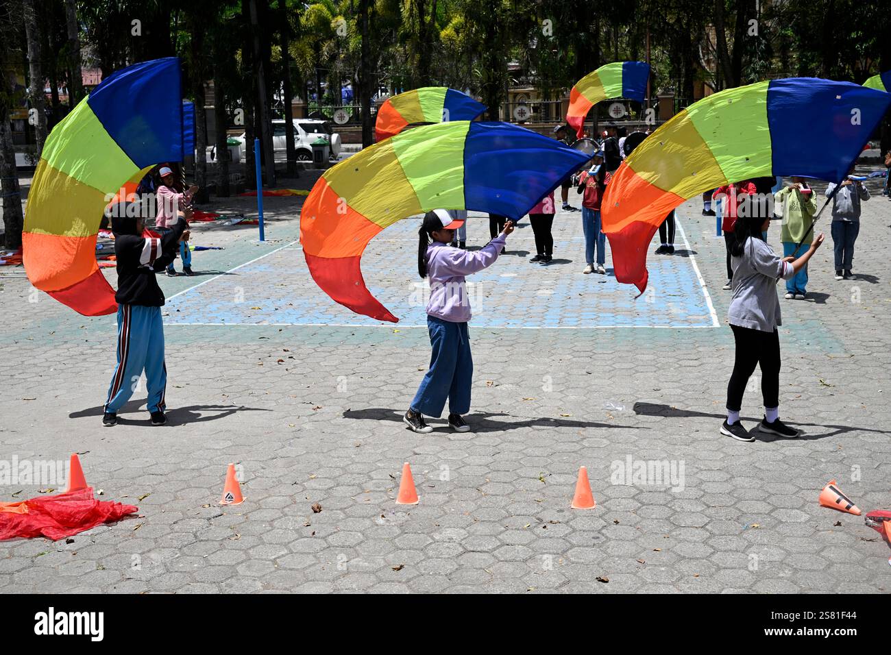 School children parade in Makale, Sulawesi,Indonesia Stock Photo - Alamy