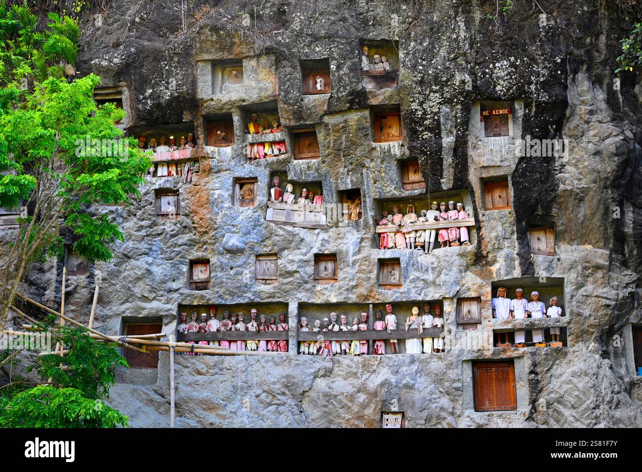 Londa, famous burial site with coffins placed in caves carved into the ...