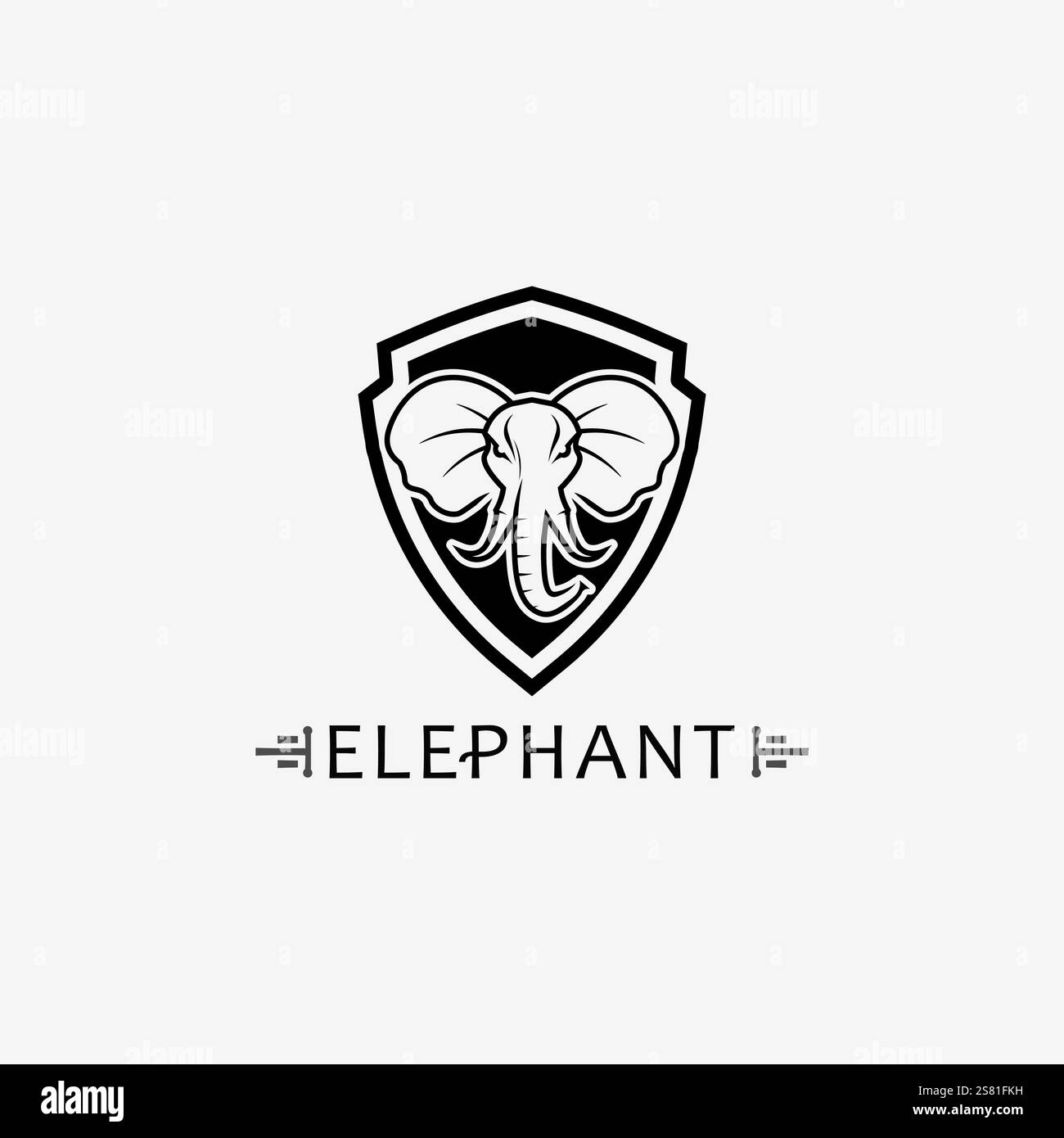 Elephant Logo and animal Vector Illustrator Design Template Stock ...