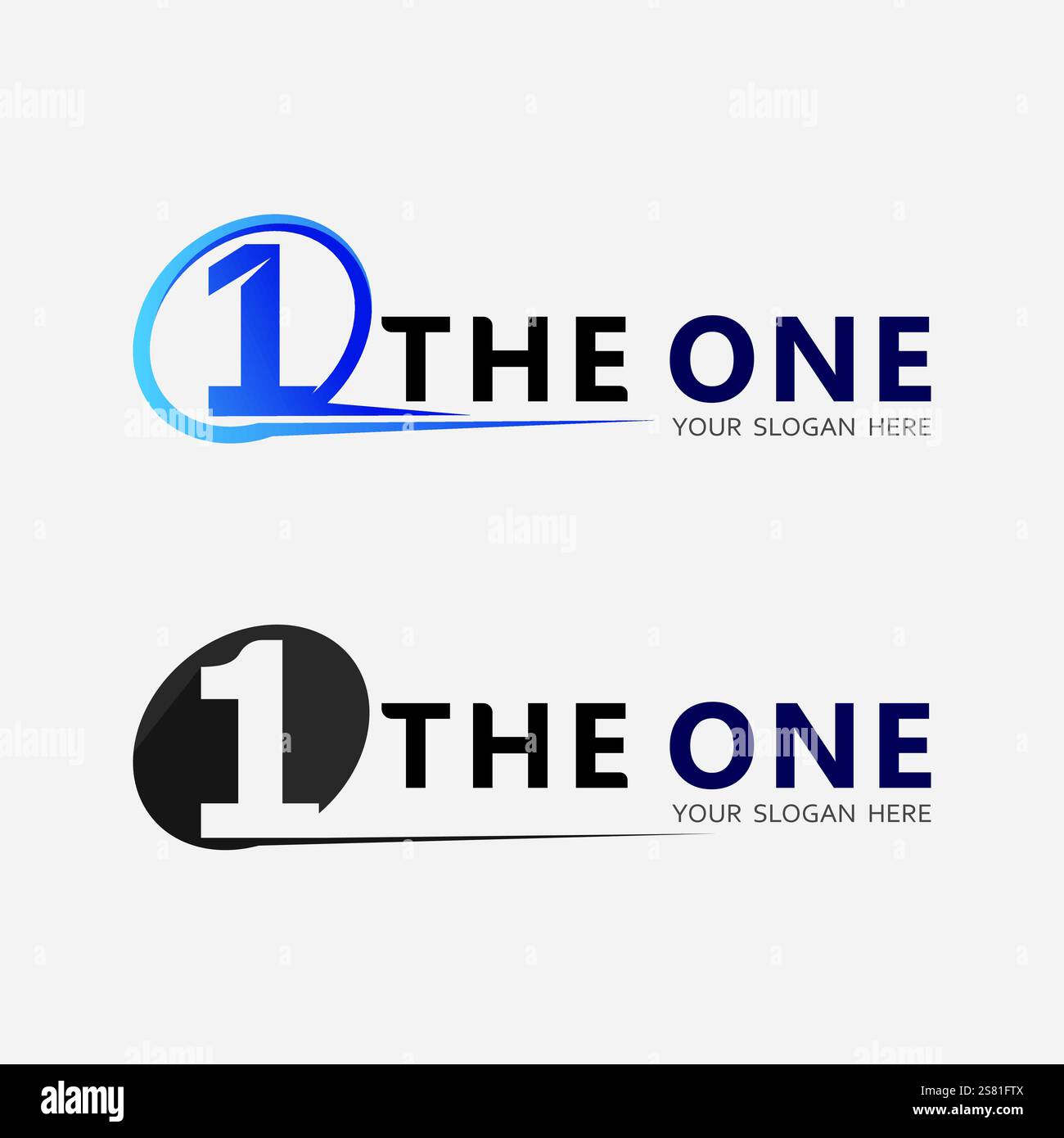 Number one logo and Vector Number design Stock Images Illustration ...