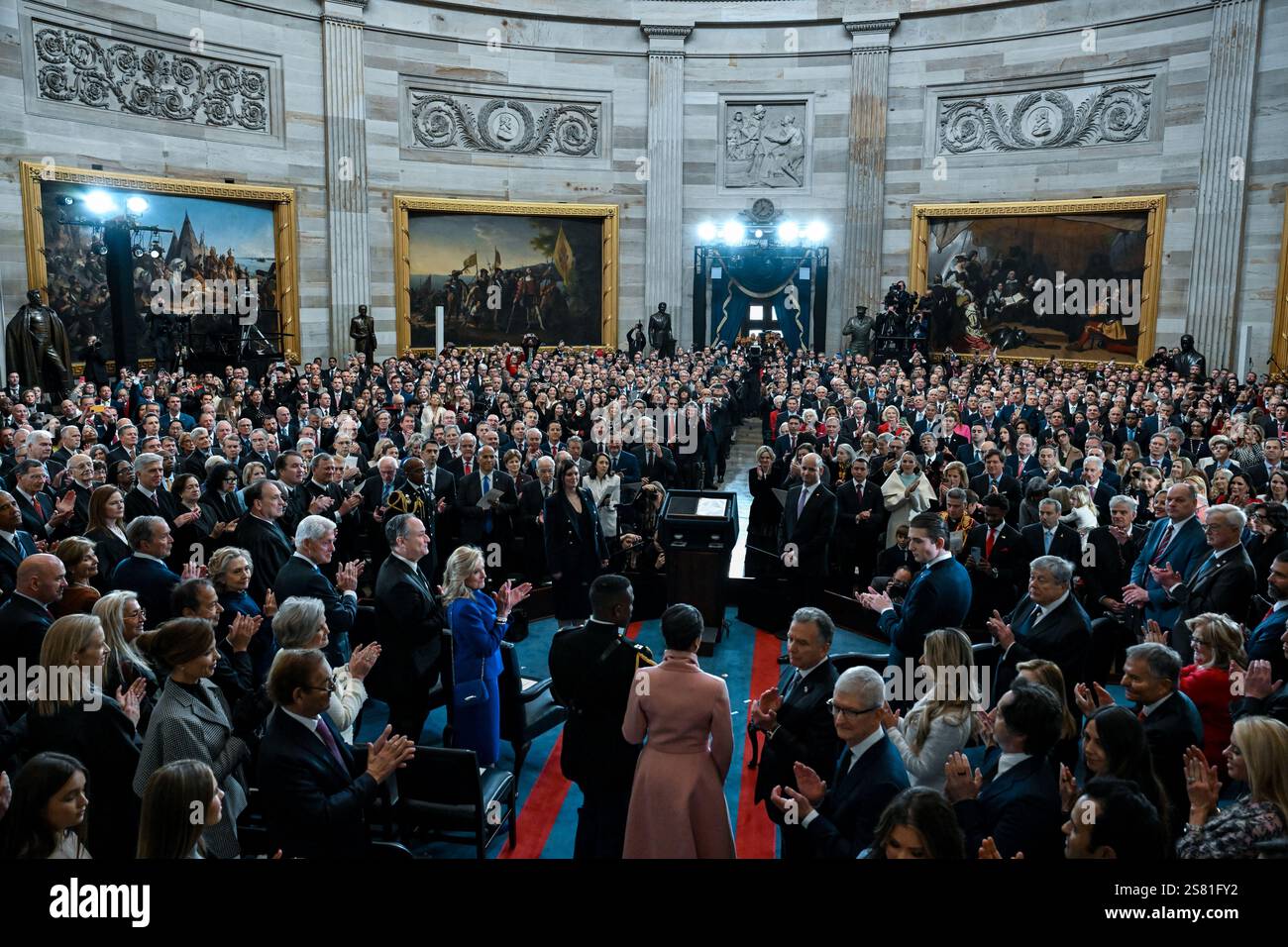 Washington, Dc, USA. 20th Jan, 2025. NYTINAUG25 -- Usha Vance entering ...