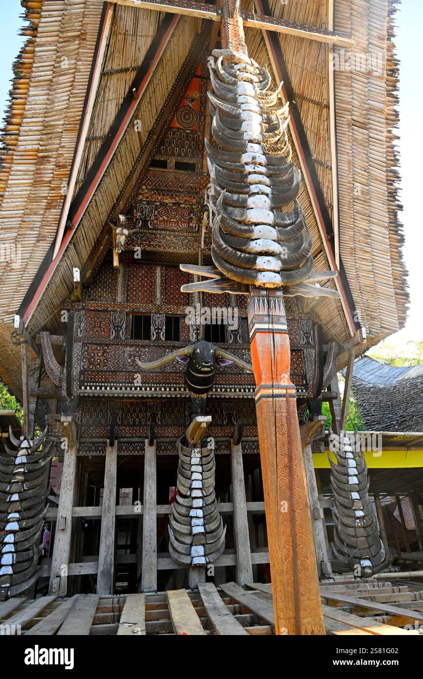 Indonesia Sulawesi Tana Toraja Kete Kesu village traditional high ...