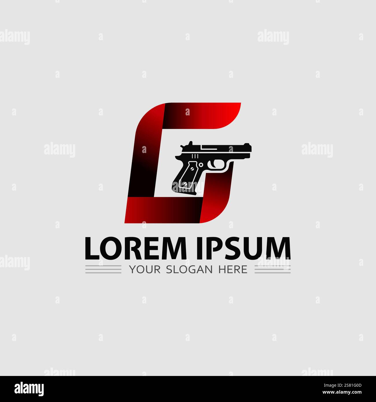 Gun logo icon and tactical design guns vector illustration Stock Vector ...