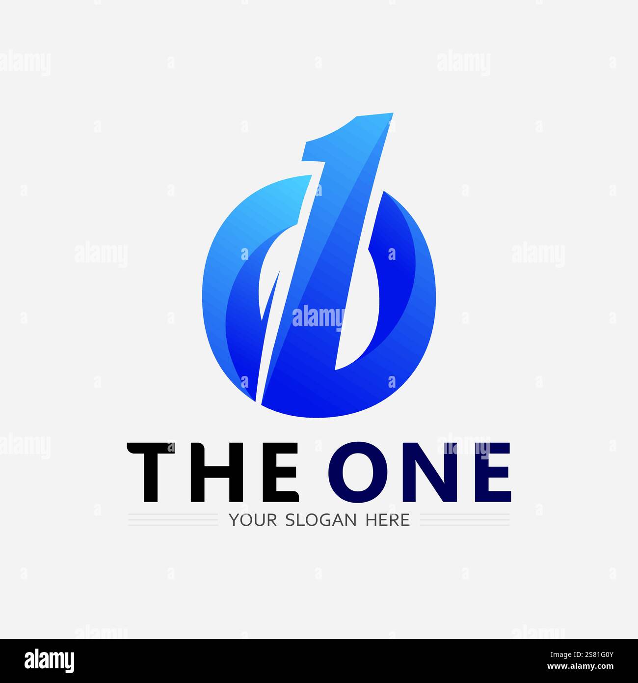 Number one logo and Vector Number design Stock Images Illustration ...