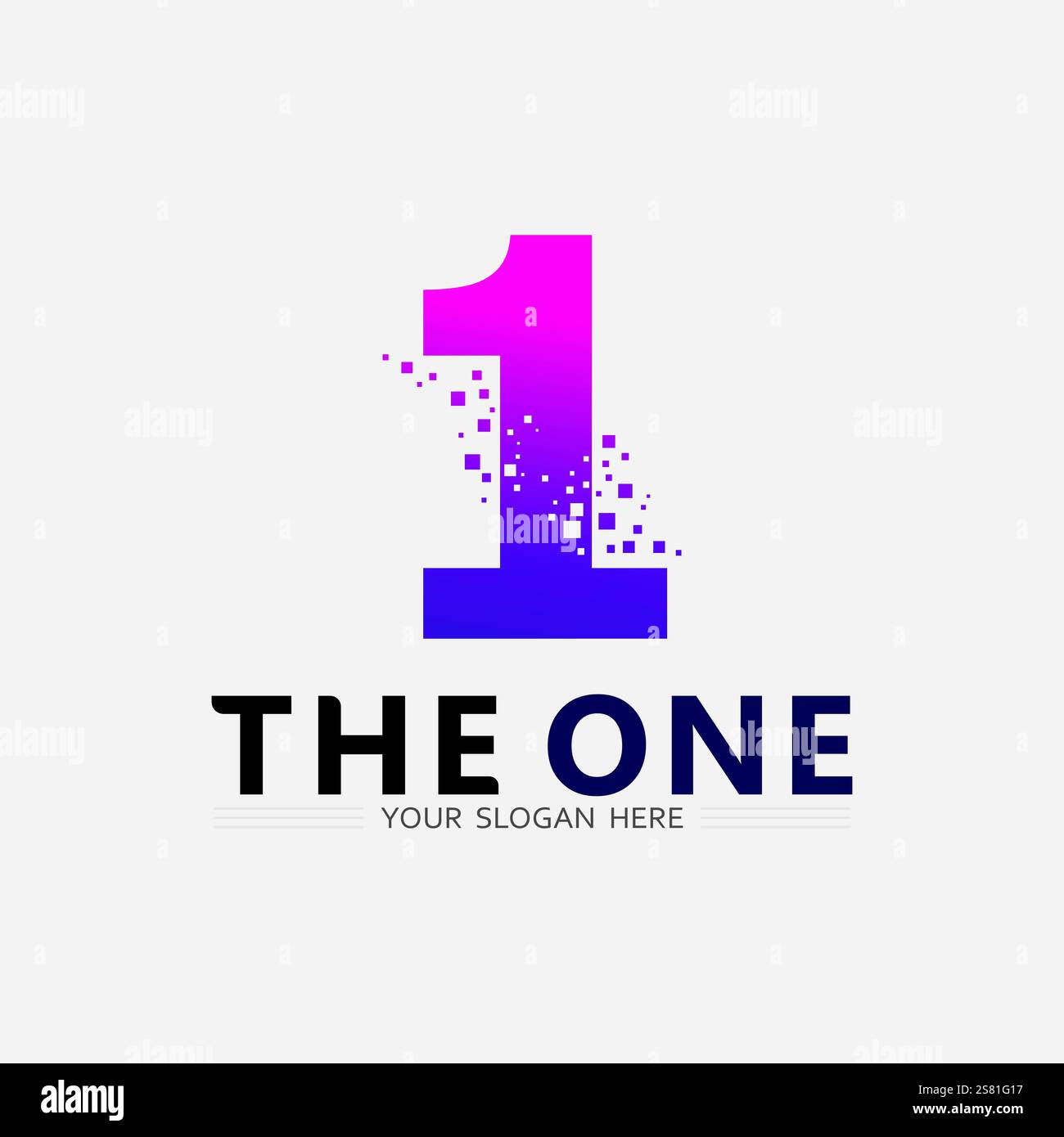 Number one logo and Vector Number design Stock Images Illustration ...