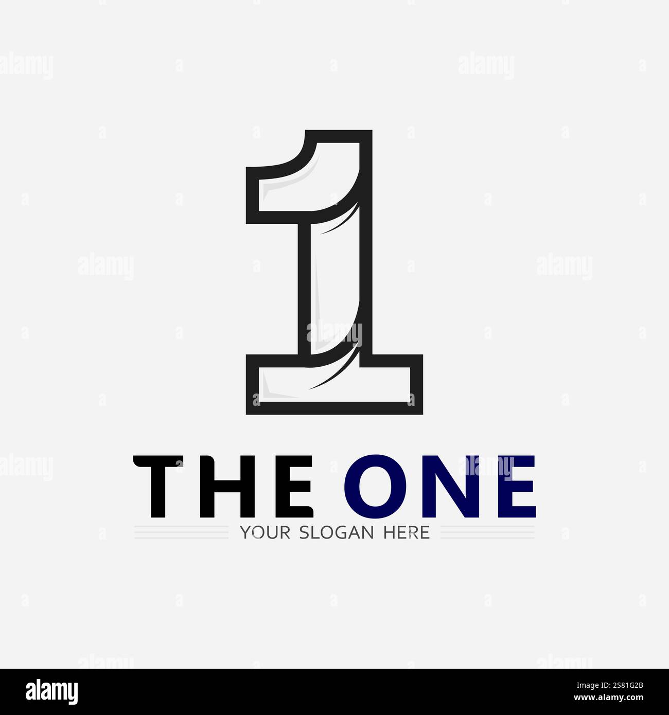 Number one logo and Vector Number design Stock Images Illustration ...
