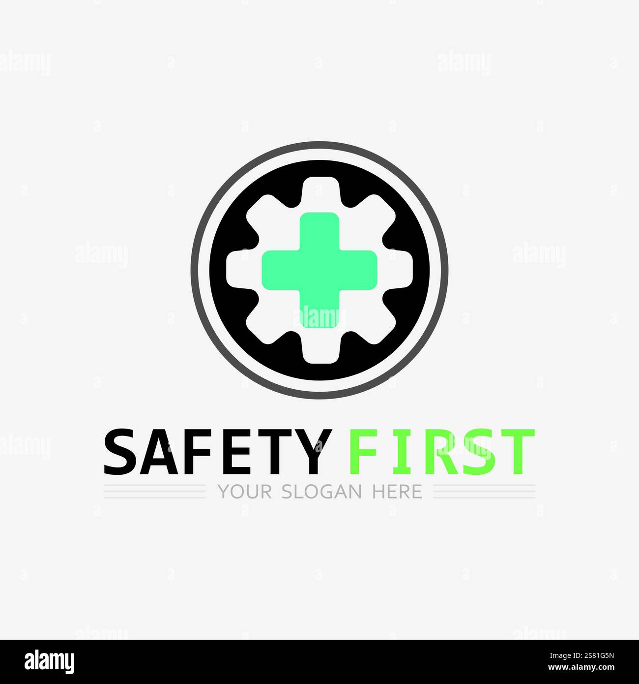 safety first logo icon vector design and illustration graphic sign ...