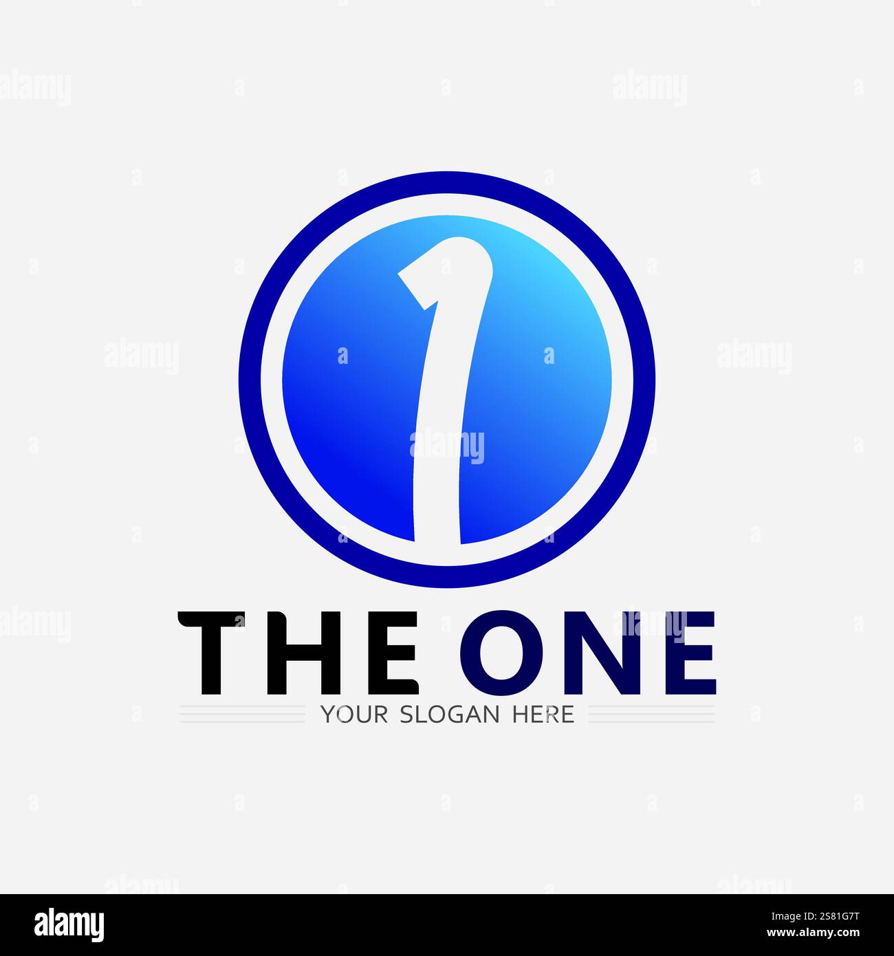 Number one logo and Vector Number design Stock Images Illustration ...
