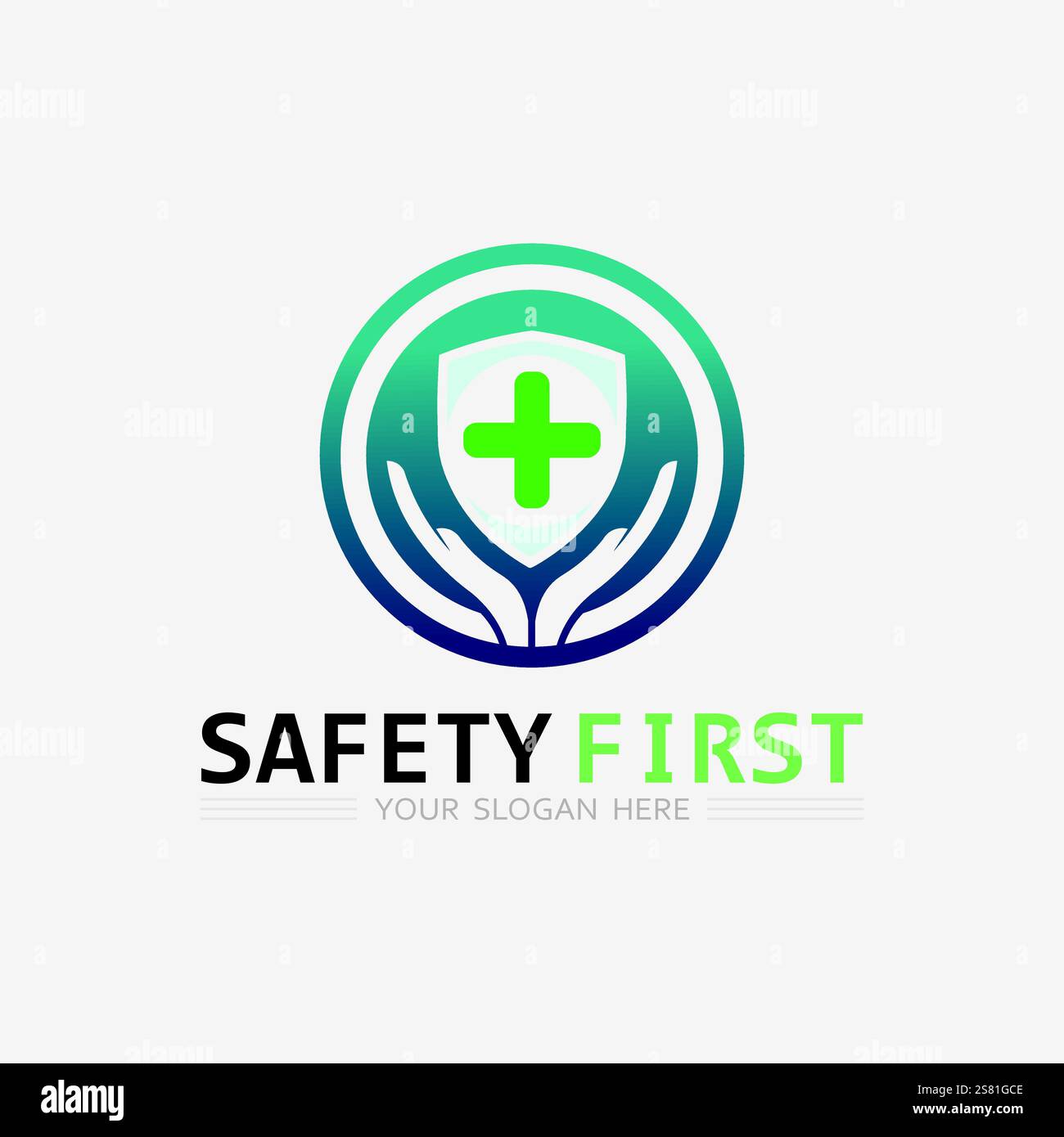 safety first logo icon vector design and illustration graphic sign ...