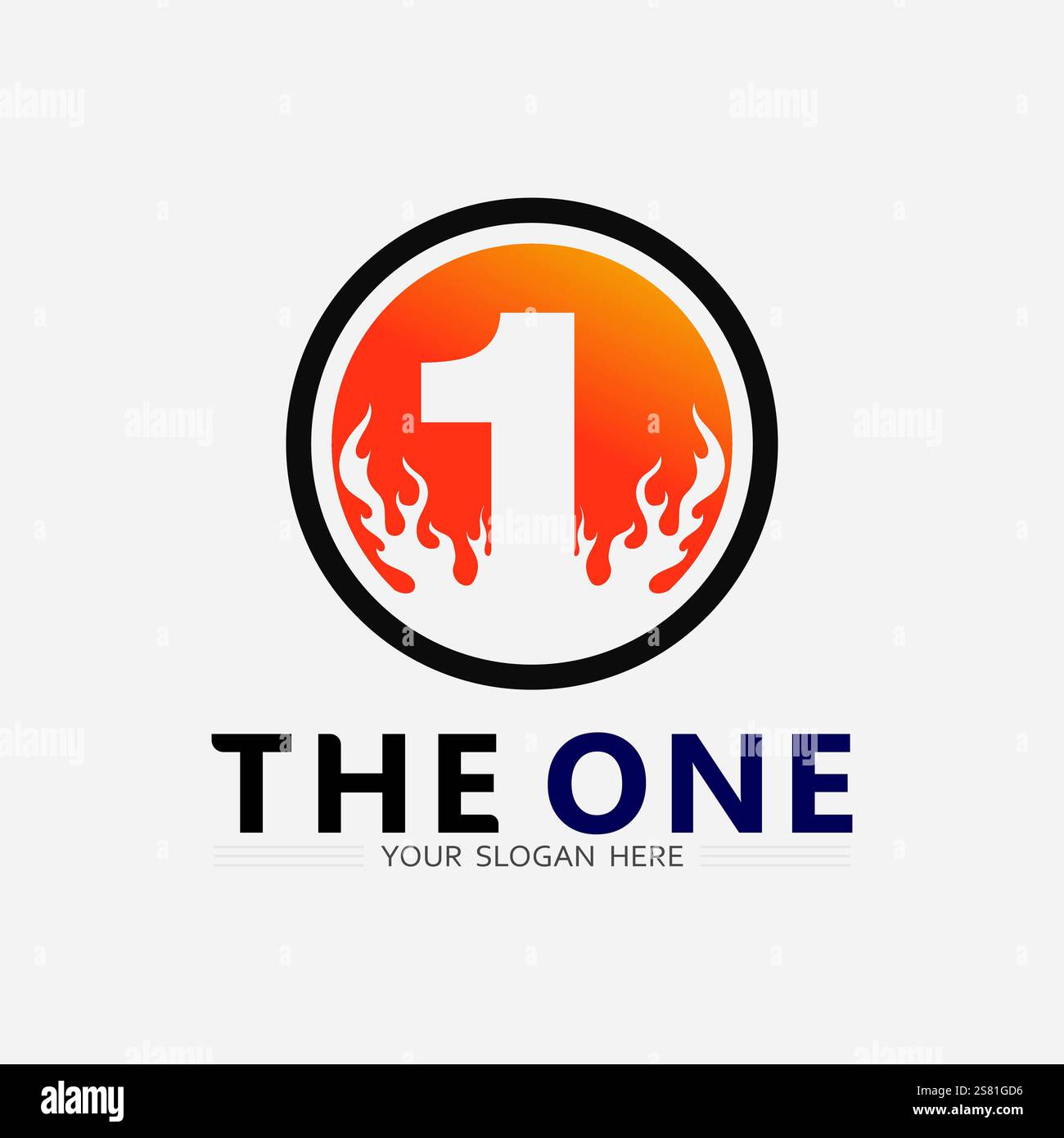 Number one logo and Vector Number design Stock Images Illustration ...