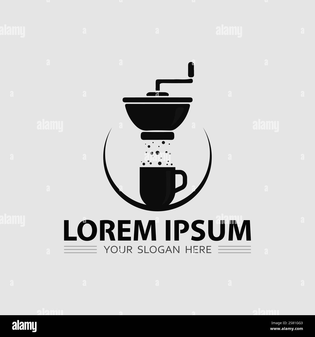 Cafe logo and Coffee logo design cafetarian drink dinner resto Stock ...