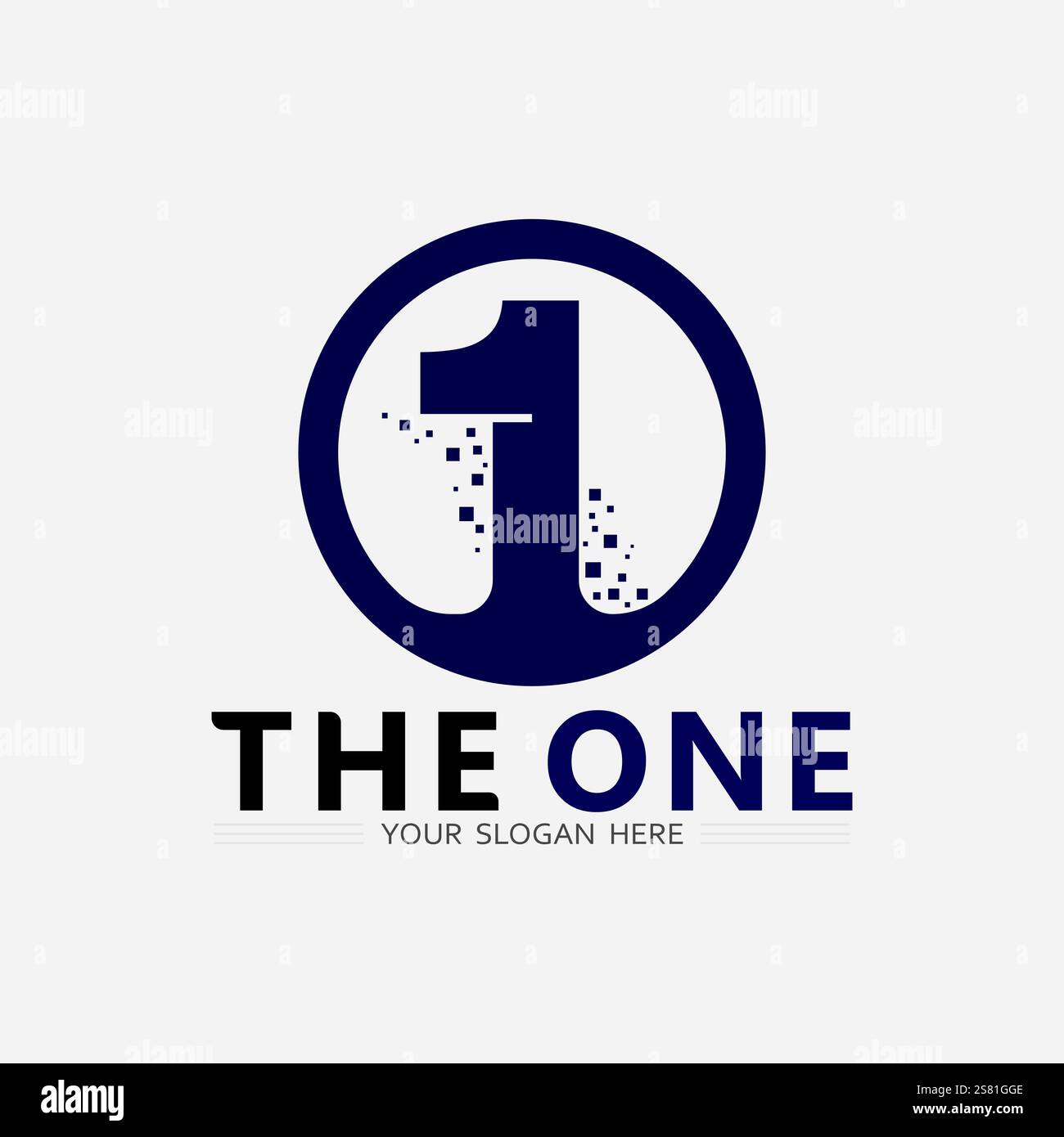 Number one logo and Vector Number design Stock Images Illustration ...