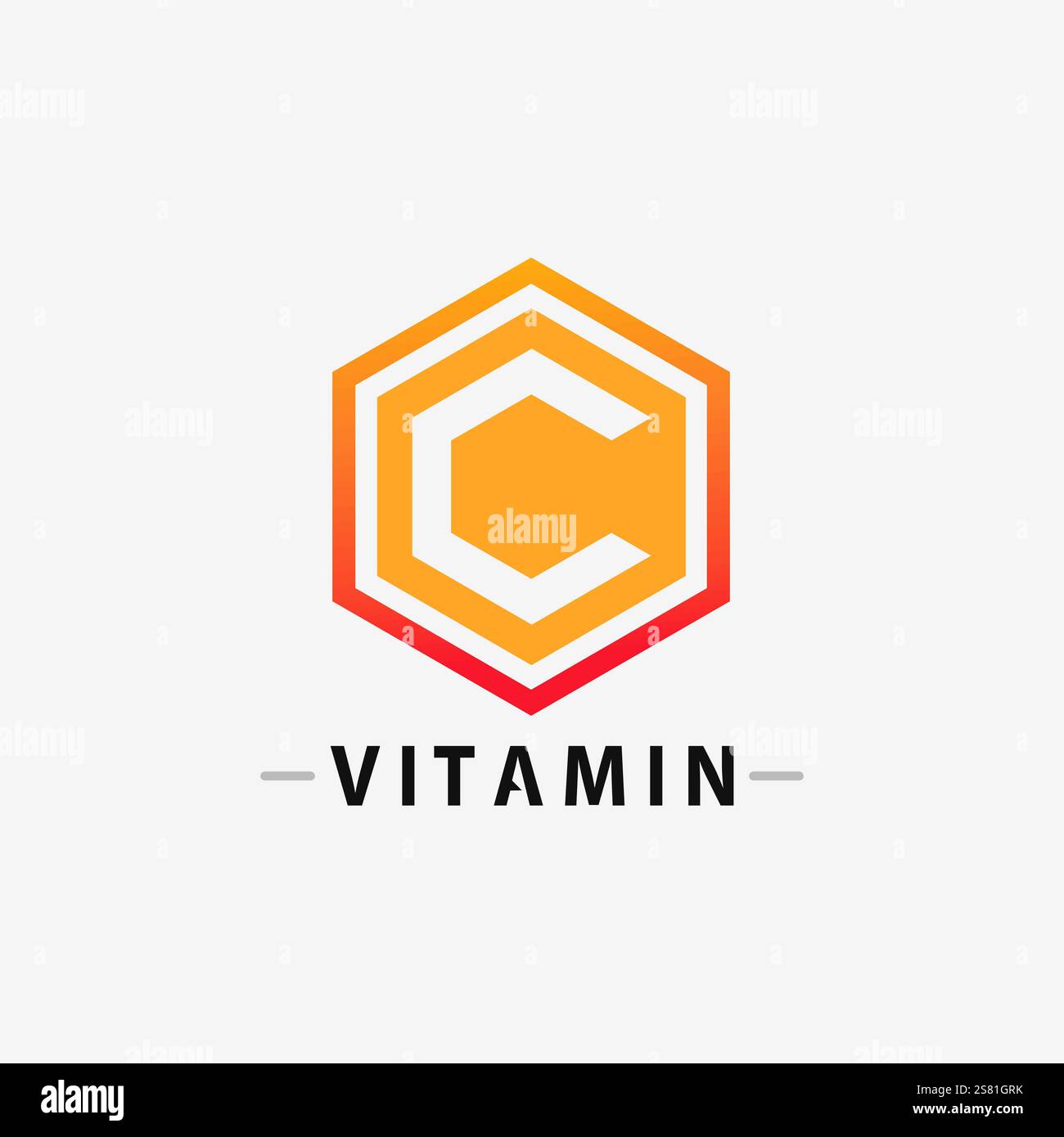 vitamin c logo vector design vector icon health nutrition Stock Vector ...