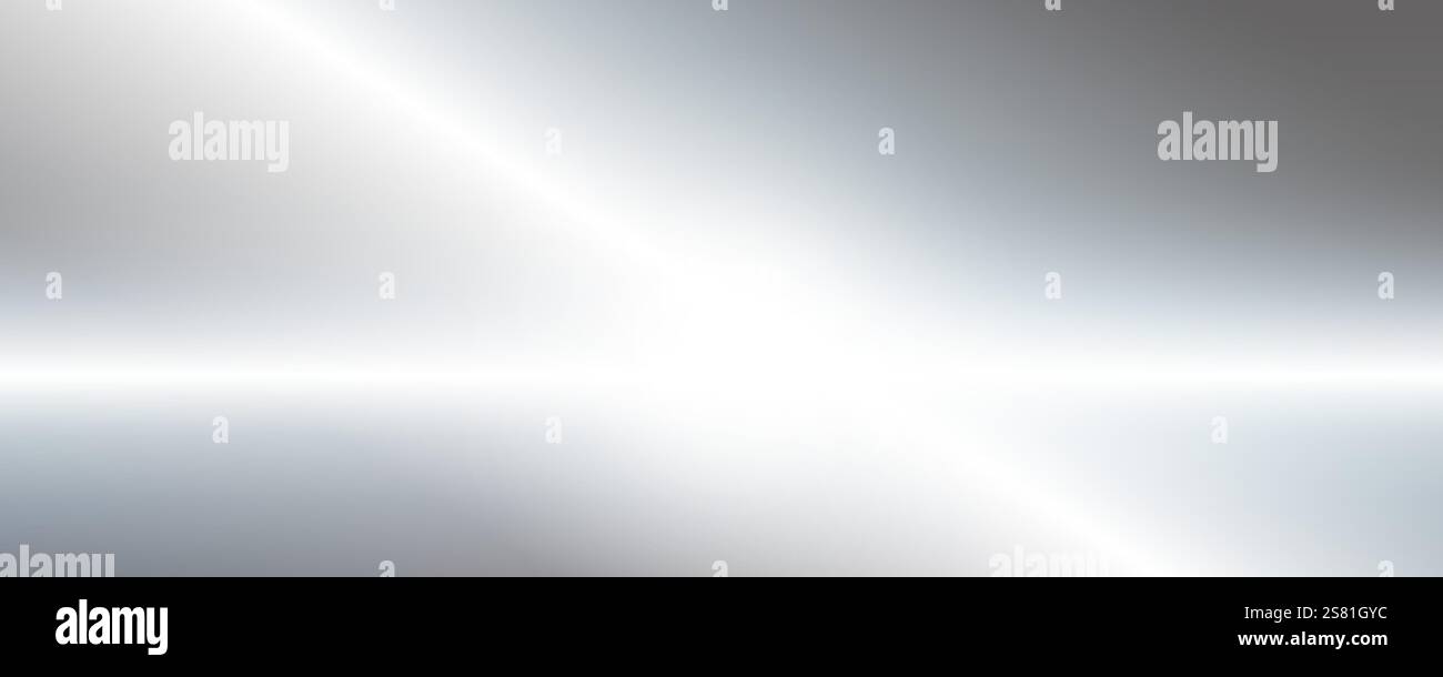 Silver foil background with metal mirror texture. Chrome gradient ...