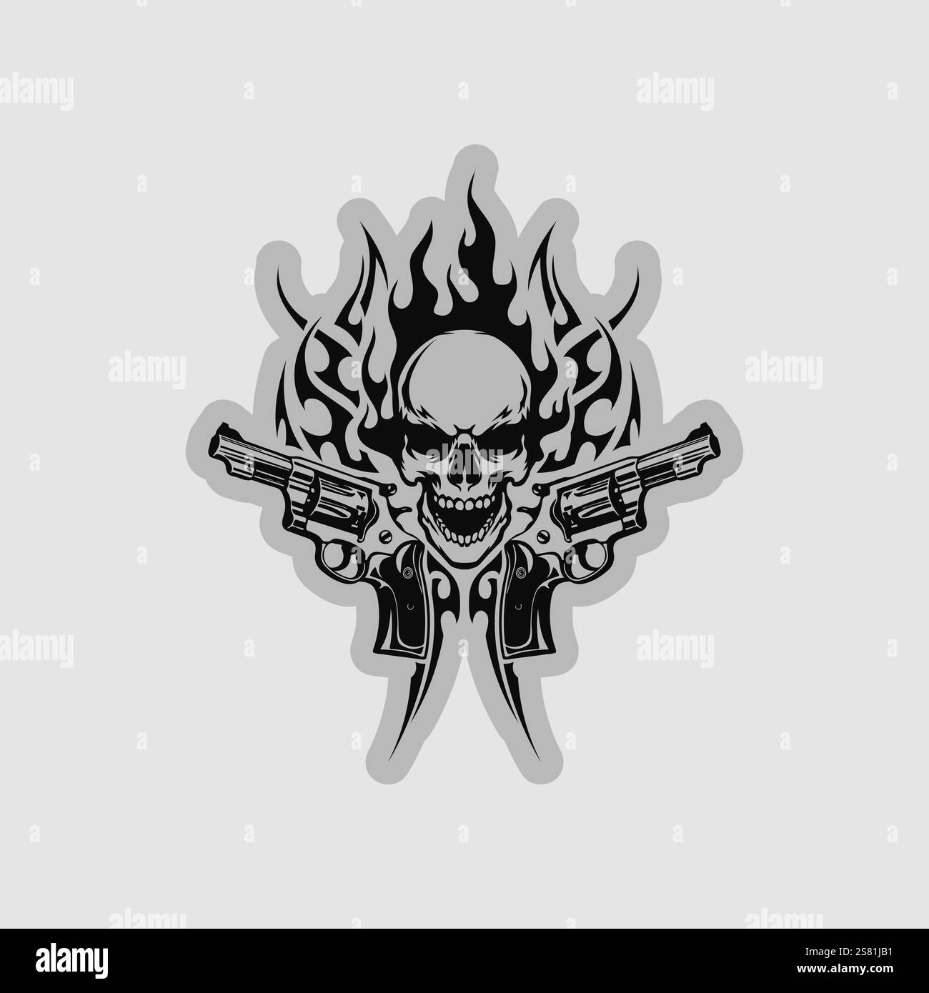 Gun logo icon and tactical design guns vector illustration Stock Vector ...