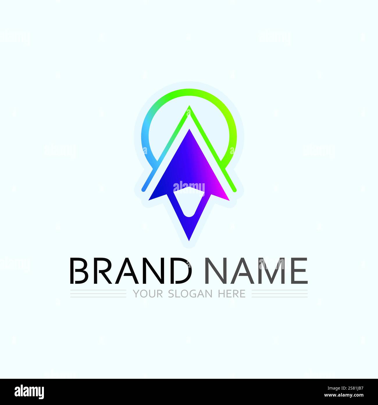 GPS and MAP logo navigator sign location symbol design vector ...