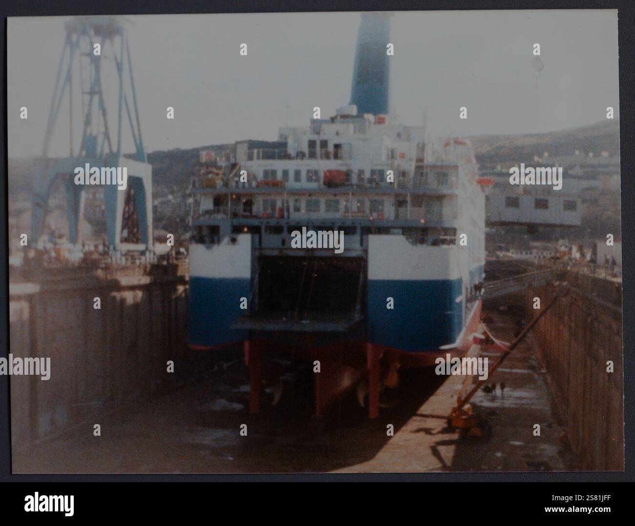 M.V. Norsea being built for North Sea Ferries at Govan Shipbuilders in ...