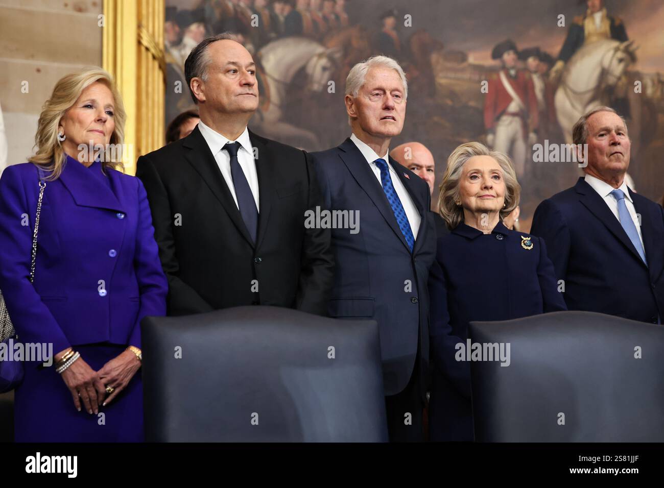 WASHINGTON, DC - JANUARY 20: First Lady Jill Biden (L), First Gentleman ...