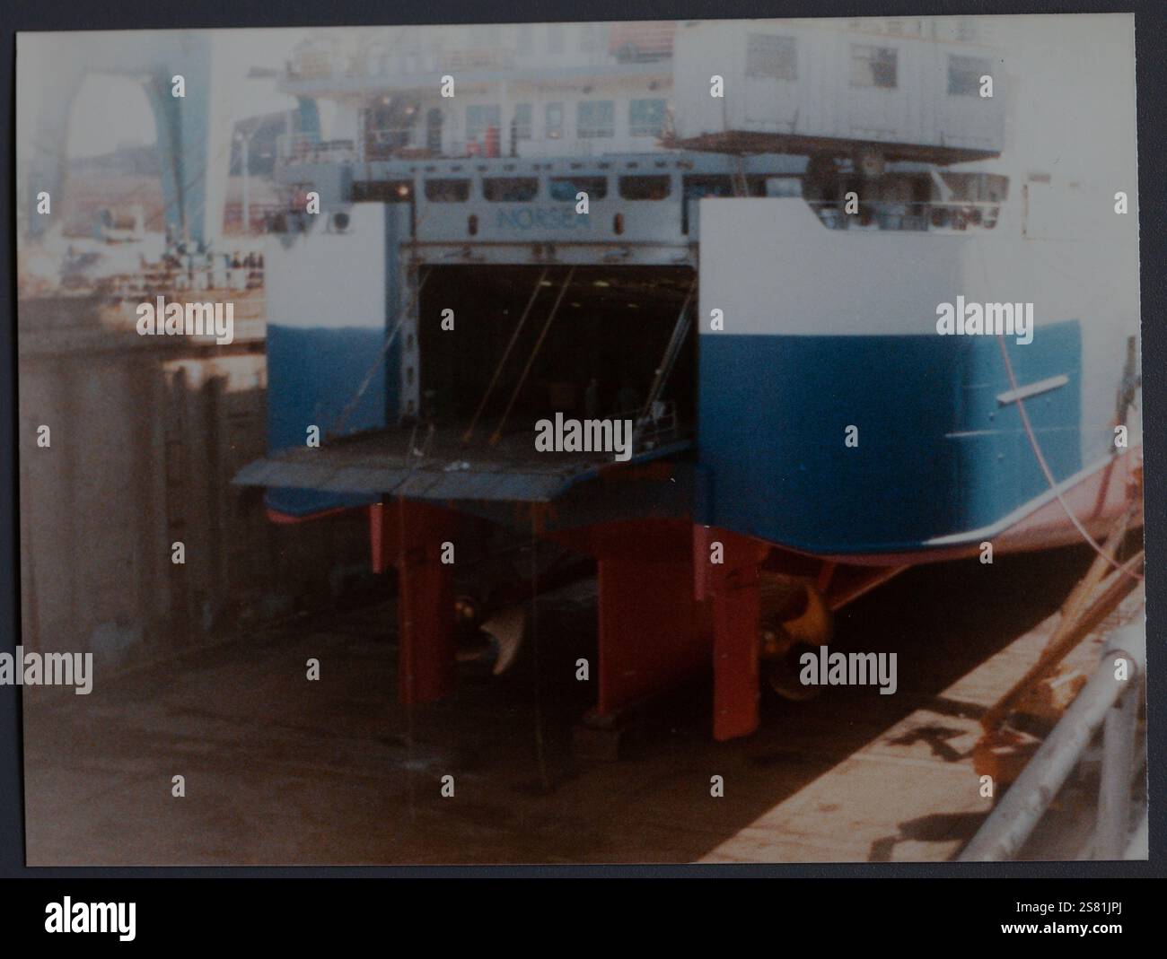 M.V. Norsea being built for North Sea Ferries at Govan Shipbuilders in ...