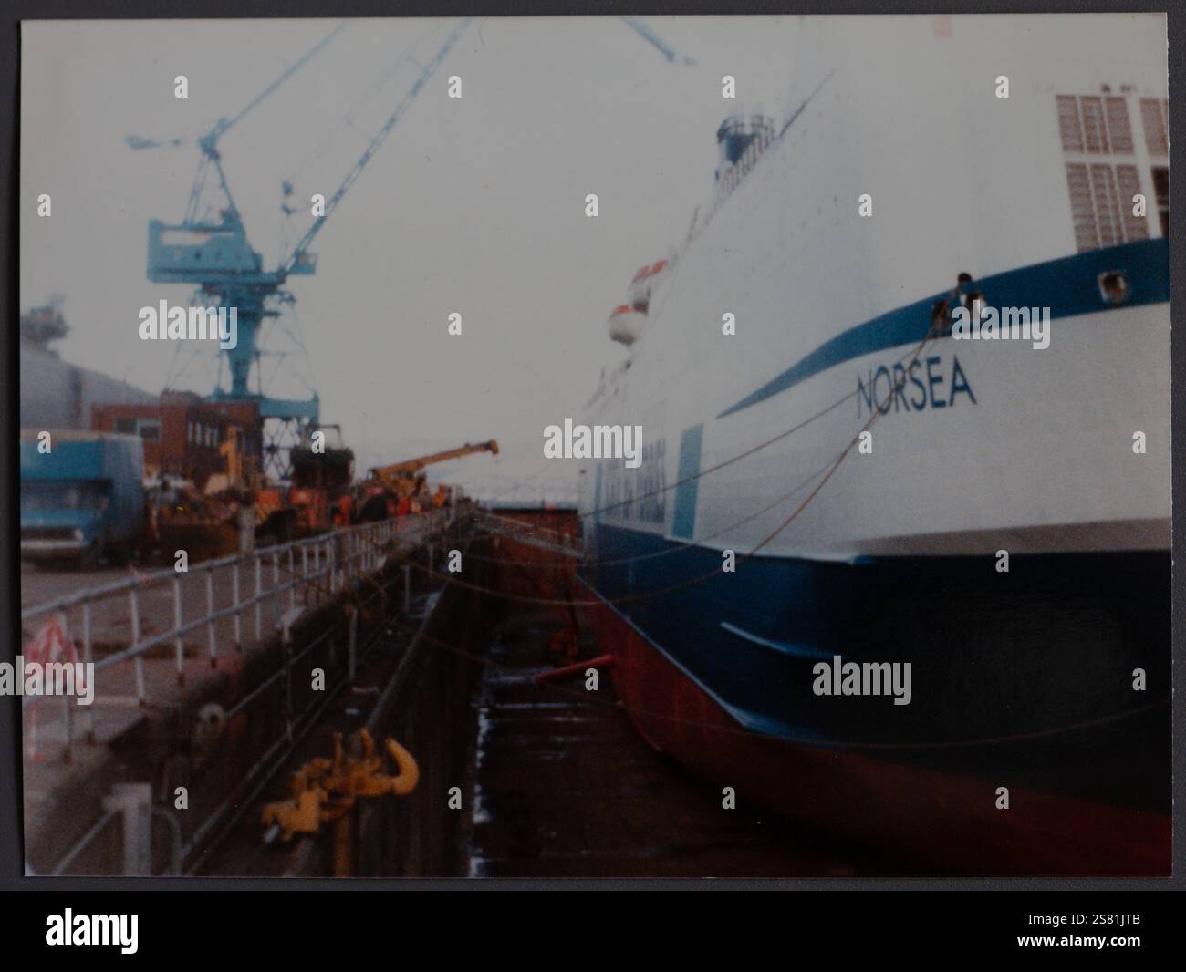 M.V. Norsea being built for North Sea Ferries at Govan Shipbuilders in ...