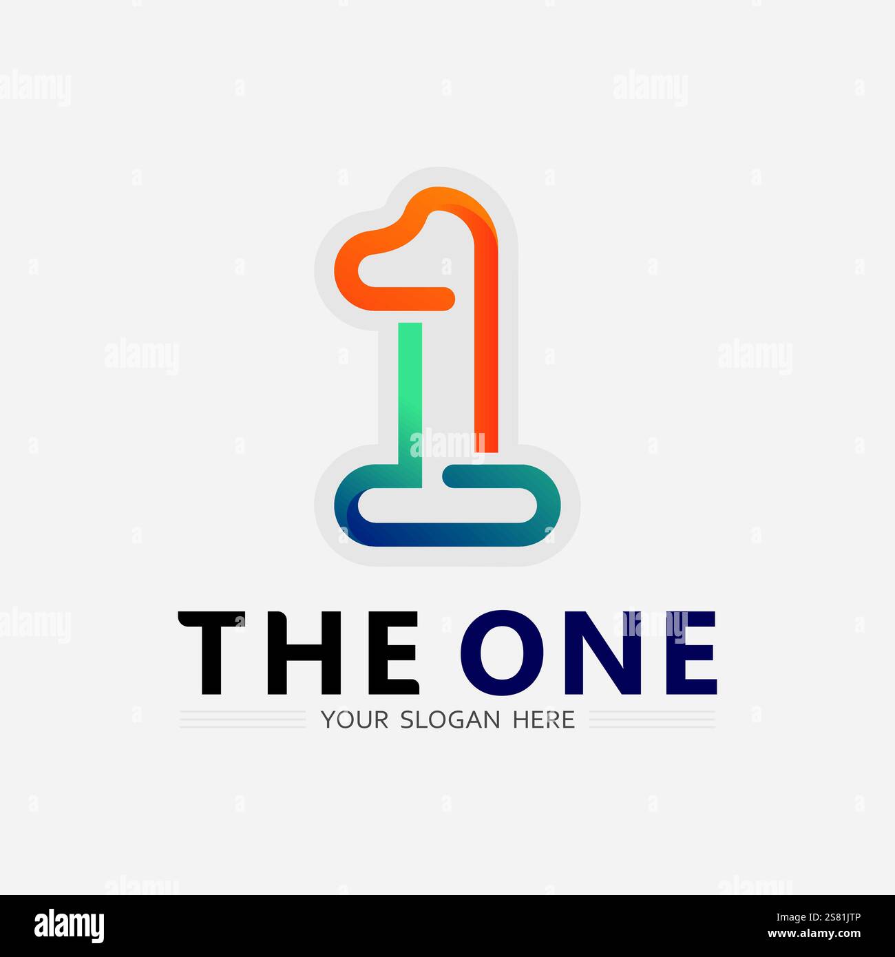 Number one logo and Vector Number design Stock Images Illustration ...