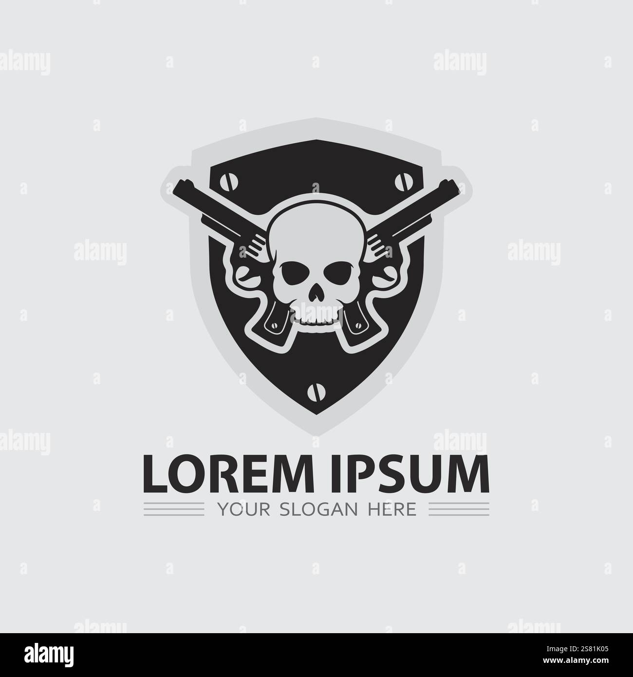 Gun logo icon and tactical design guns vector illustration Stock Vector ...