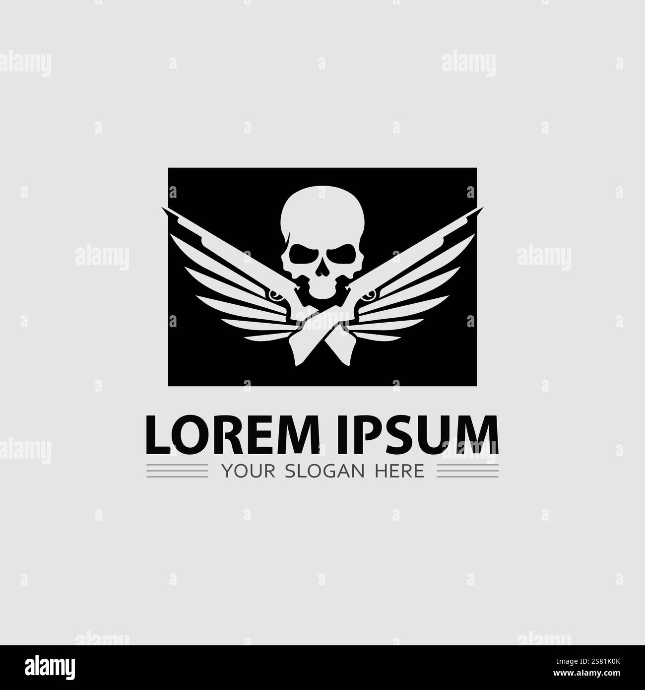 Gun logo icon and tactical design guns vector illustration Stock Vector ...