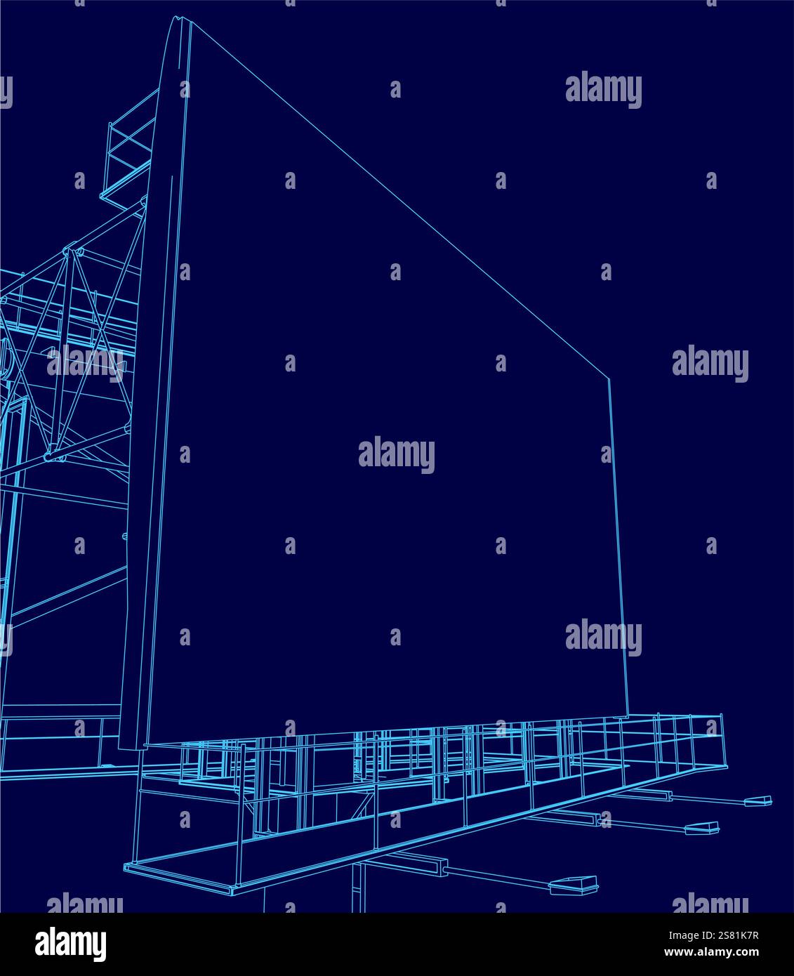 Large billboard on modern Stock Vector Images - Alamy