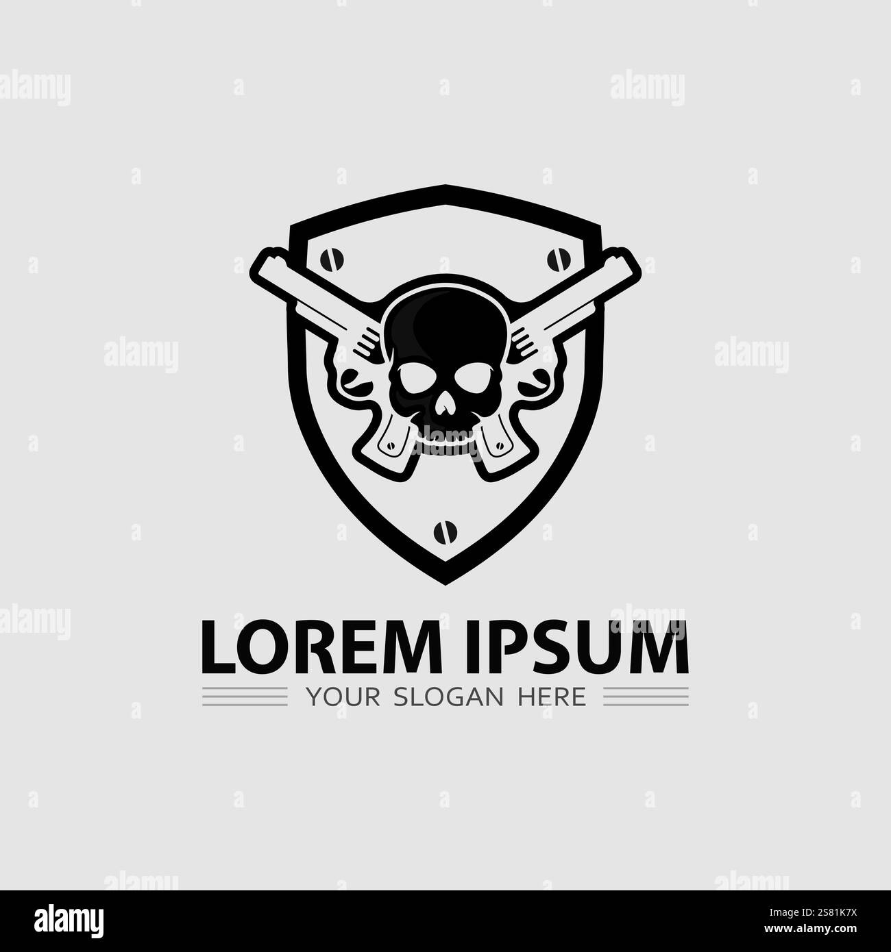 Gun logo icon and tactical design guns vector illustration Stock Vector ...