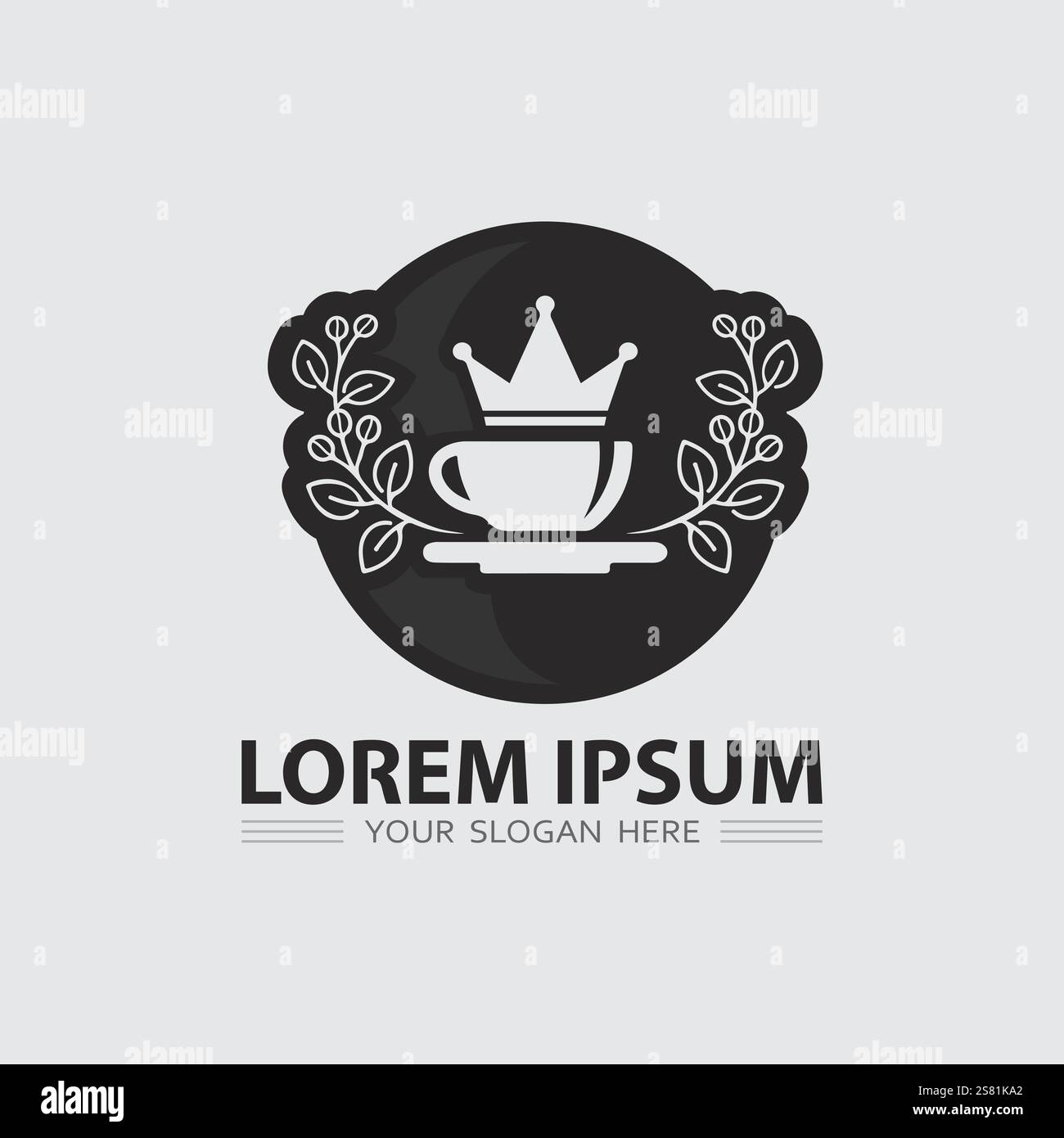 Cafe logo and Coffee logo design cafetarian drink dinner resto Stock ...