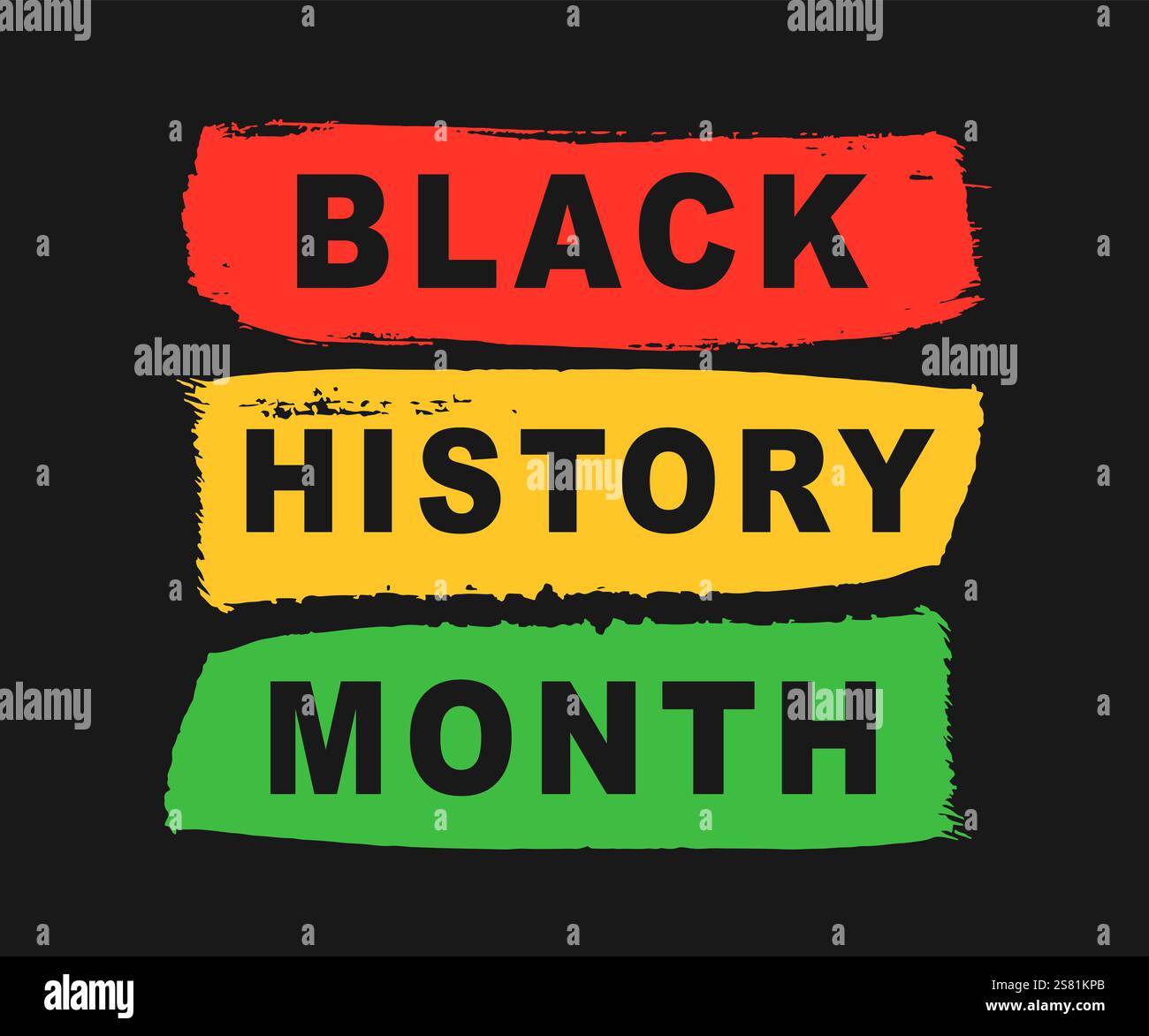 Black History Month 2025 African American Banner Stock Vector Image ...