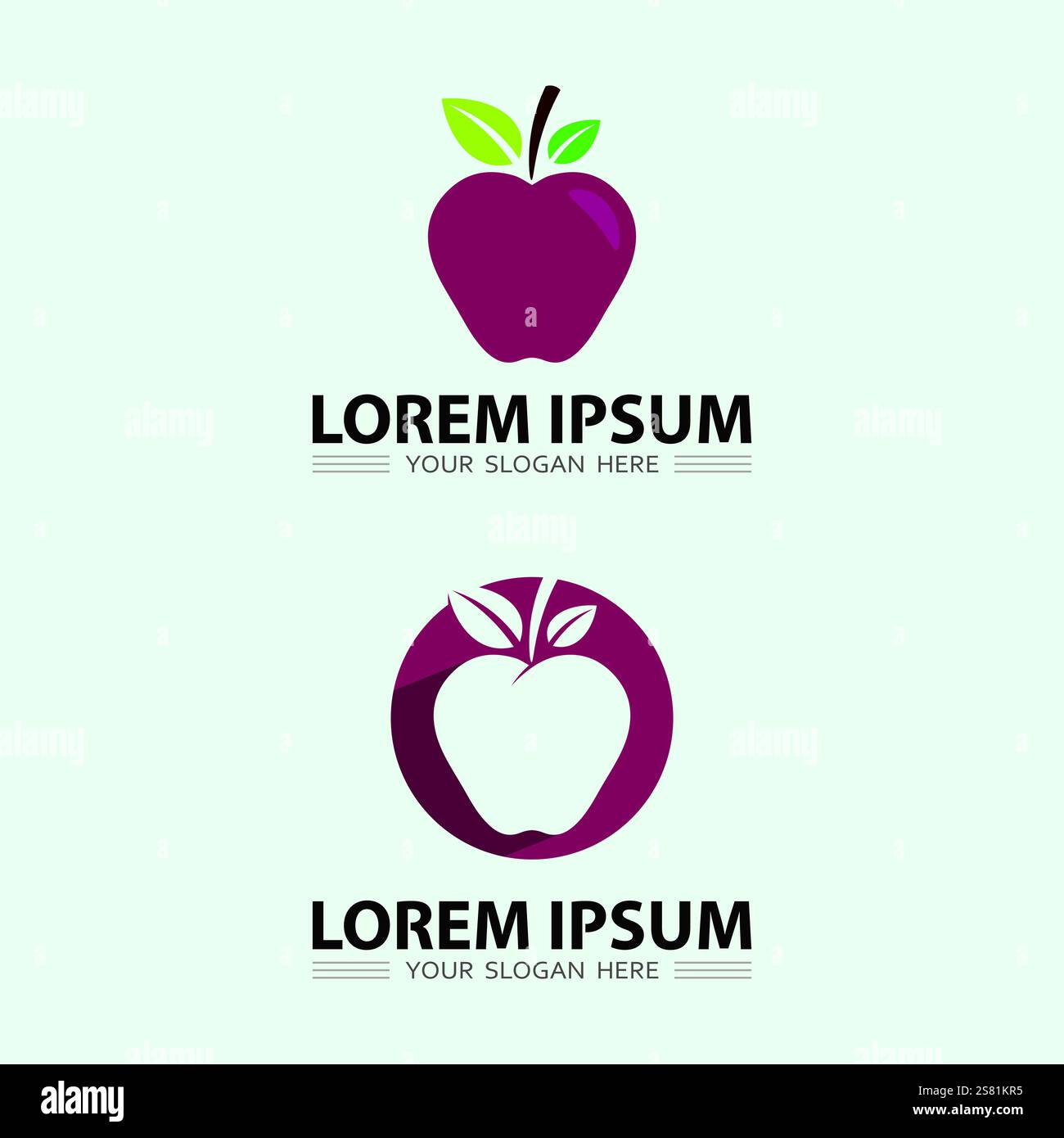 Fruits icon and Fruit logo design fresh fruits tropical nature food ...