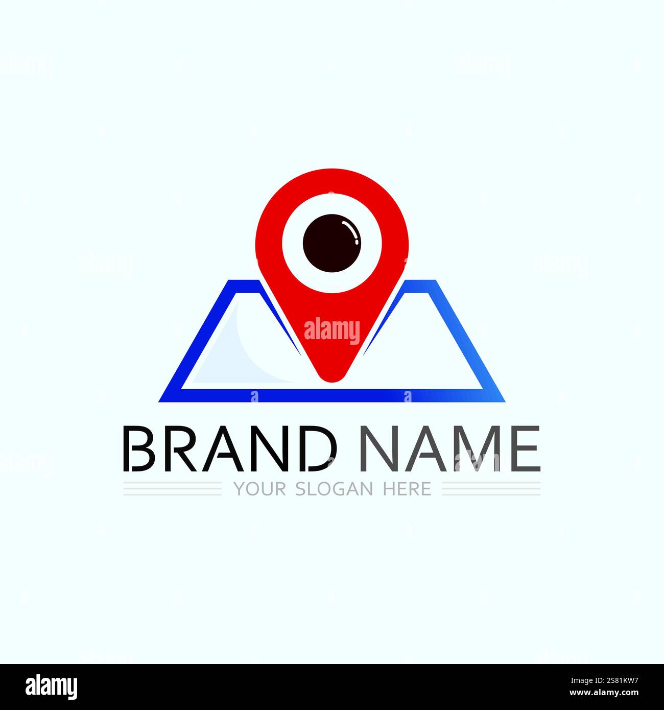 GPS and MAP logo navigator sign location symbol design vector ...