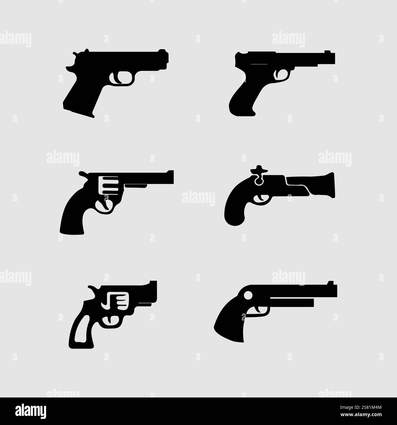 Gun logo icon and tactical design guns vector illustration Stock Vector ...