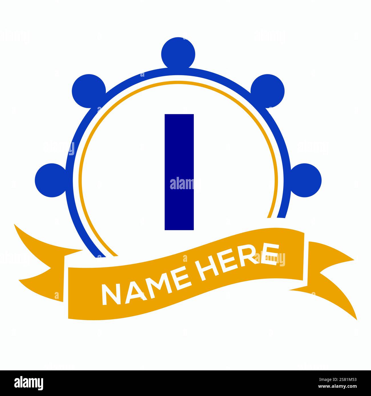 Letter I Ship Wheal Logo Concept For Ship and Boat Steering Wheel ...