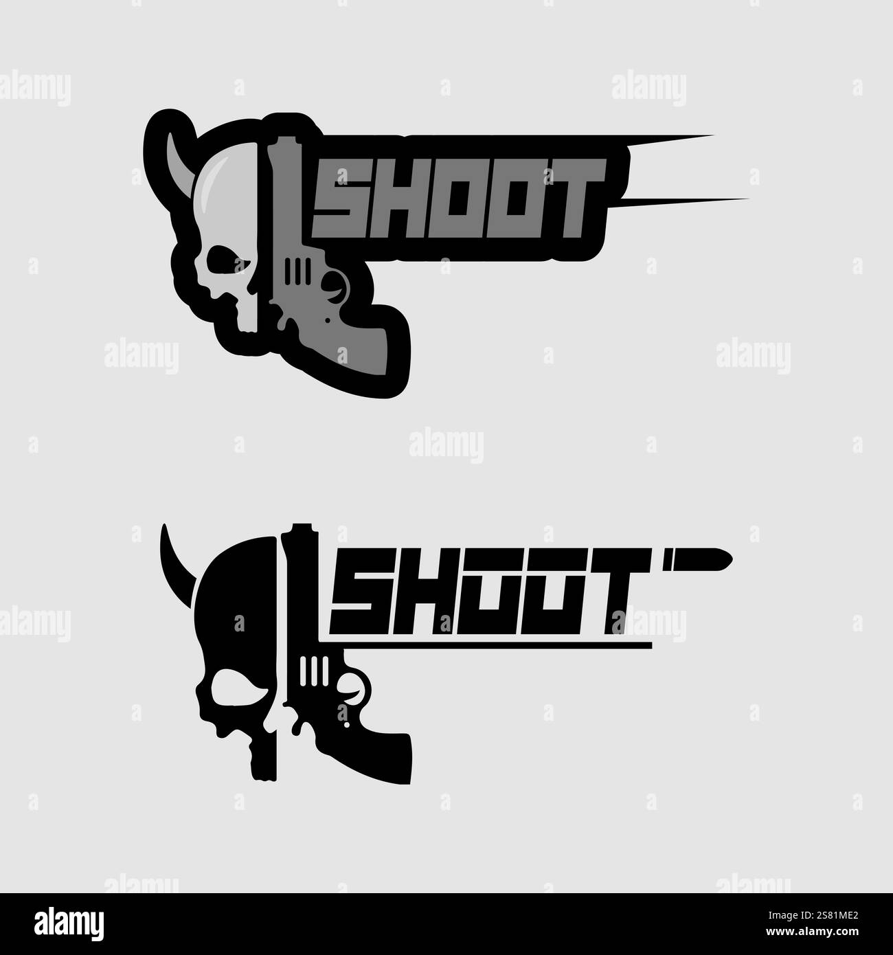 Gun logo icon and tactical design guns vector illustration Stock Vector ...