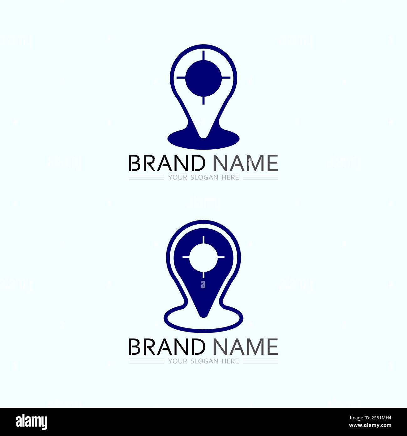 GPS and MAP logo navigator sign location symbol design vector ...