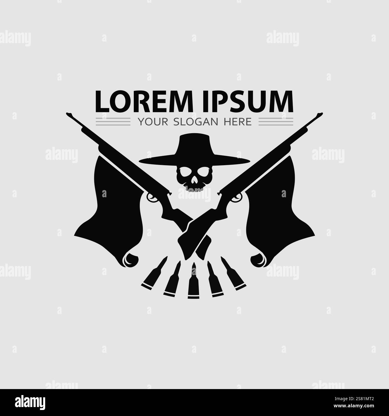 Gun logo icon and tactical design guns vector illustration Stock Vector ...