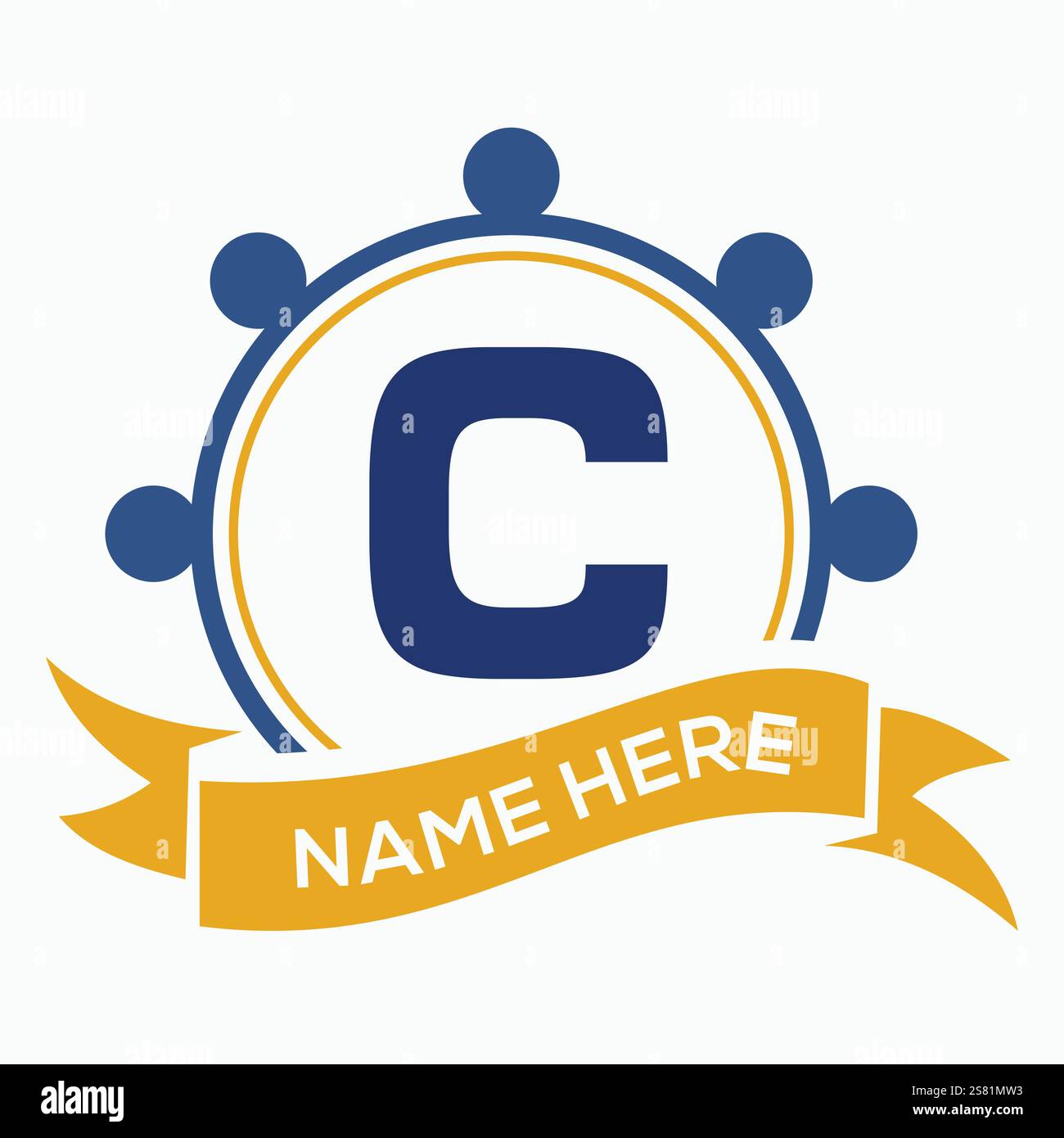 Letter C Ship Wheal Logo Concept For Ship and Boat Steering Wheel ...