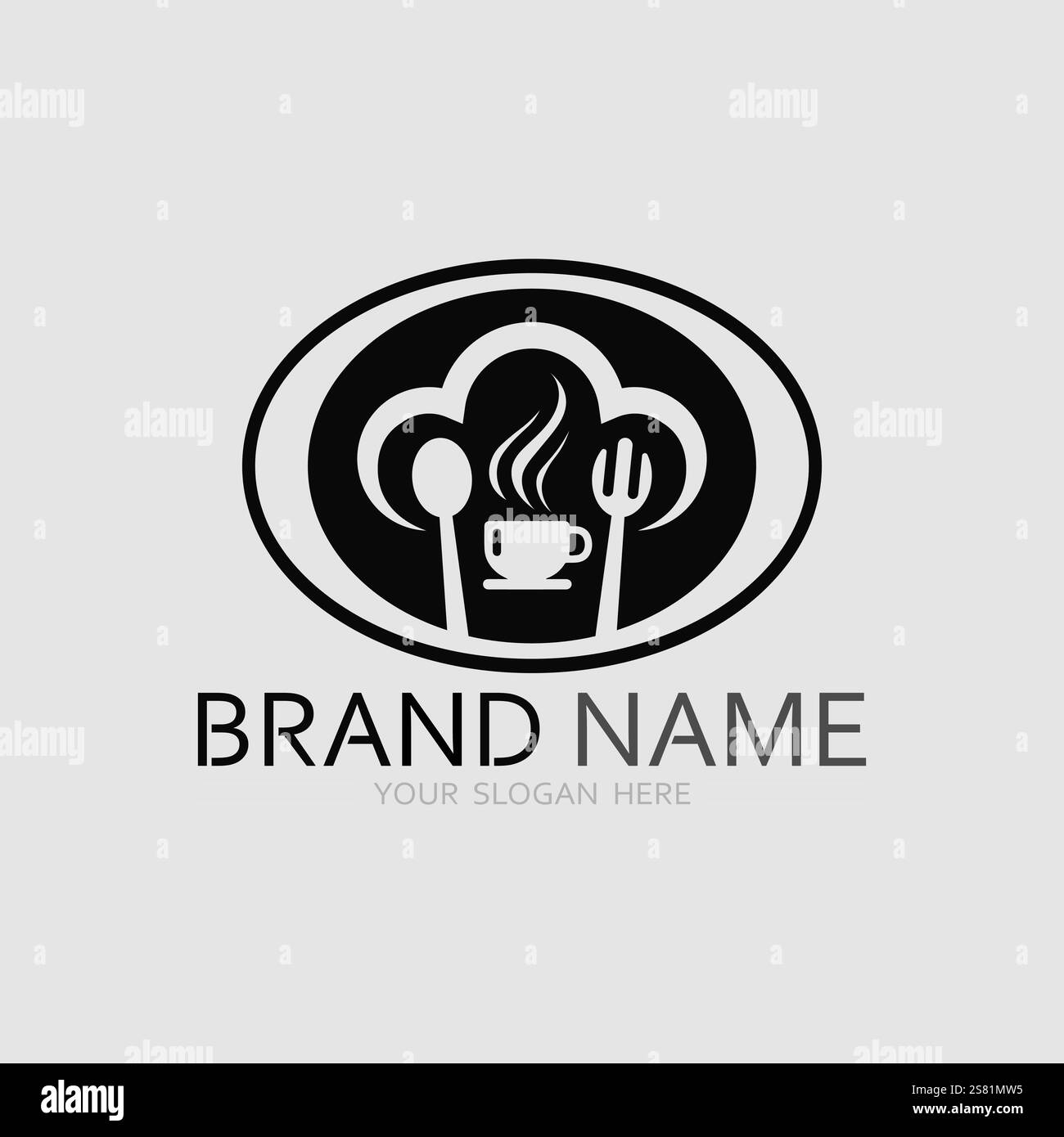 Cafe logo and Coffee logo design cafetarian drink dinner resto Stock ...