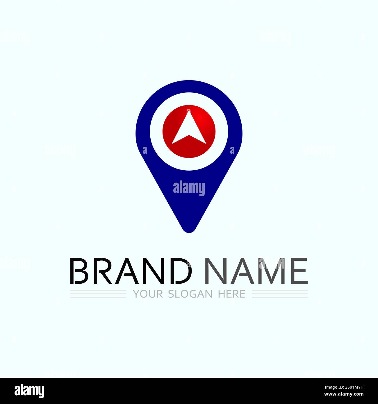 GPS and MAP logo navigator sign location symbol design vector ...